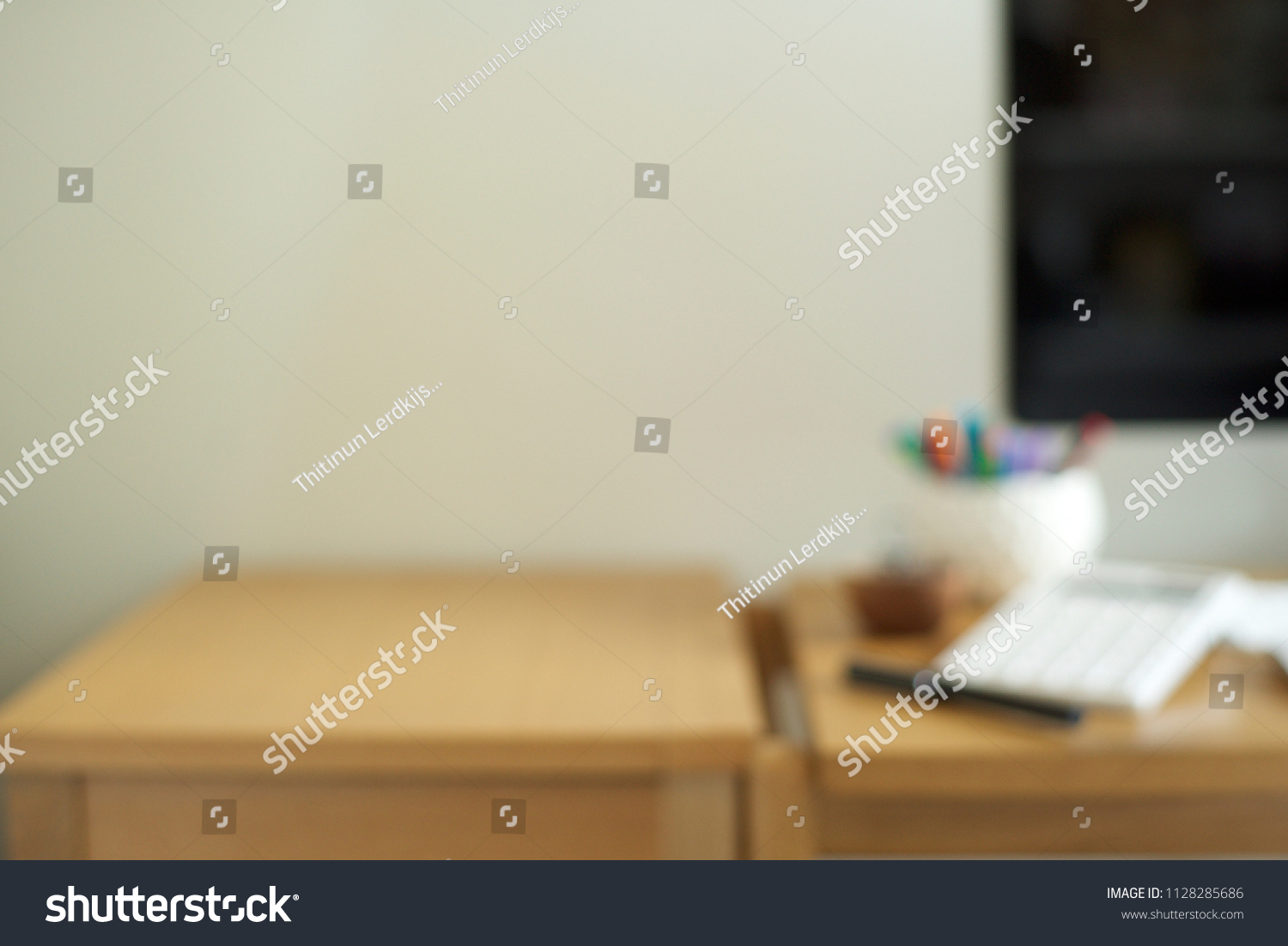 Working Table Background Stock Photo (Edit Now) 1128285686