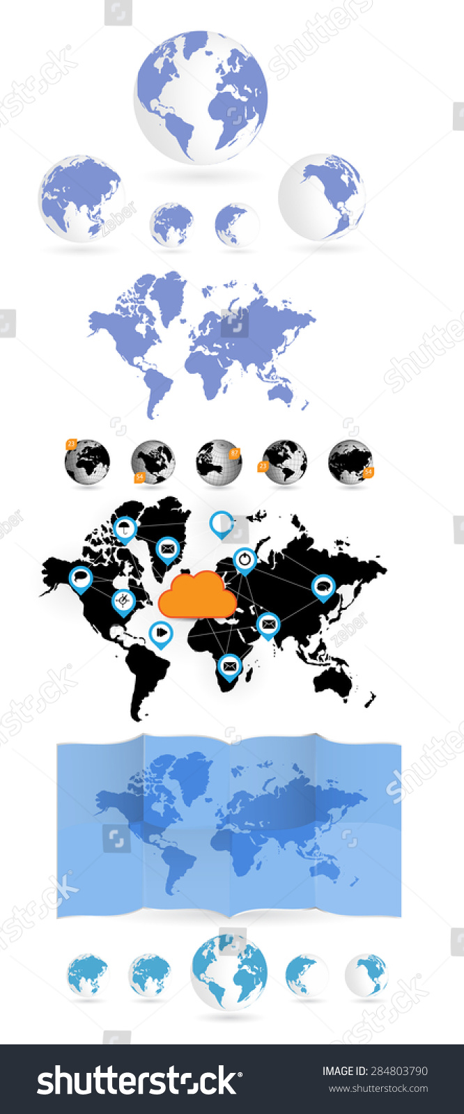 World Map Stock Illustration 284803790 | Shutterstock