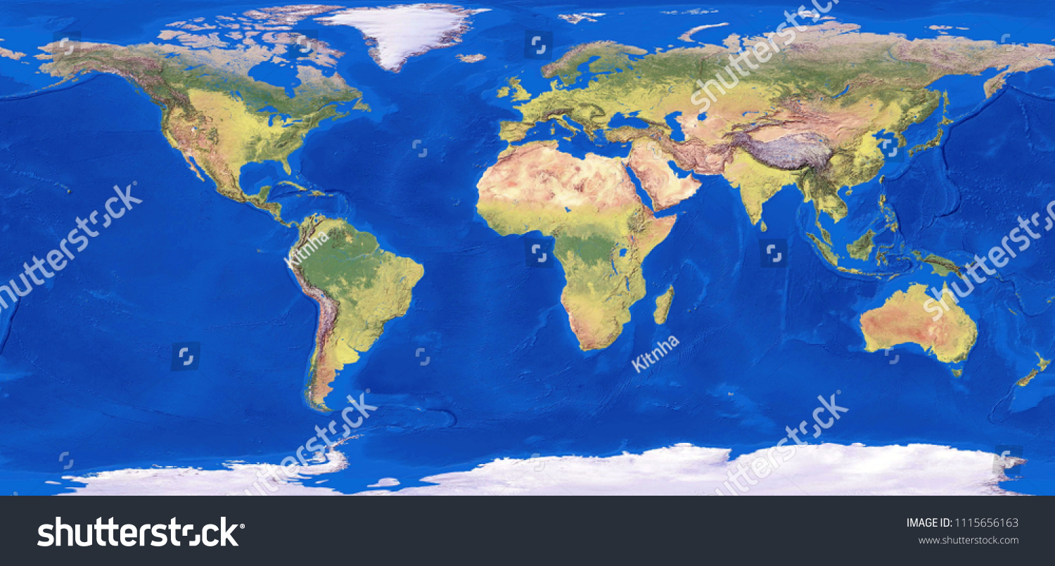 World Map 3d Rendering Stock Illustration 1115656163 | Shutterstock