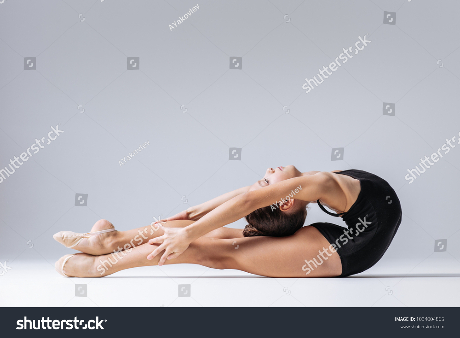 Young Gymnast Girl Stretching Training Stock Photo 1034004865 ... Young Gymnast Girl Stretching Training Stock Photo 1034004865 ...