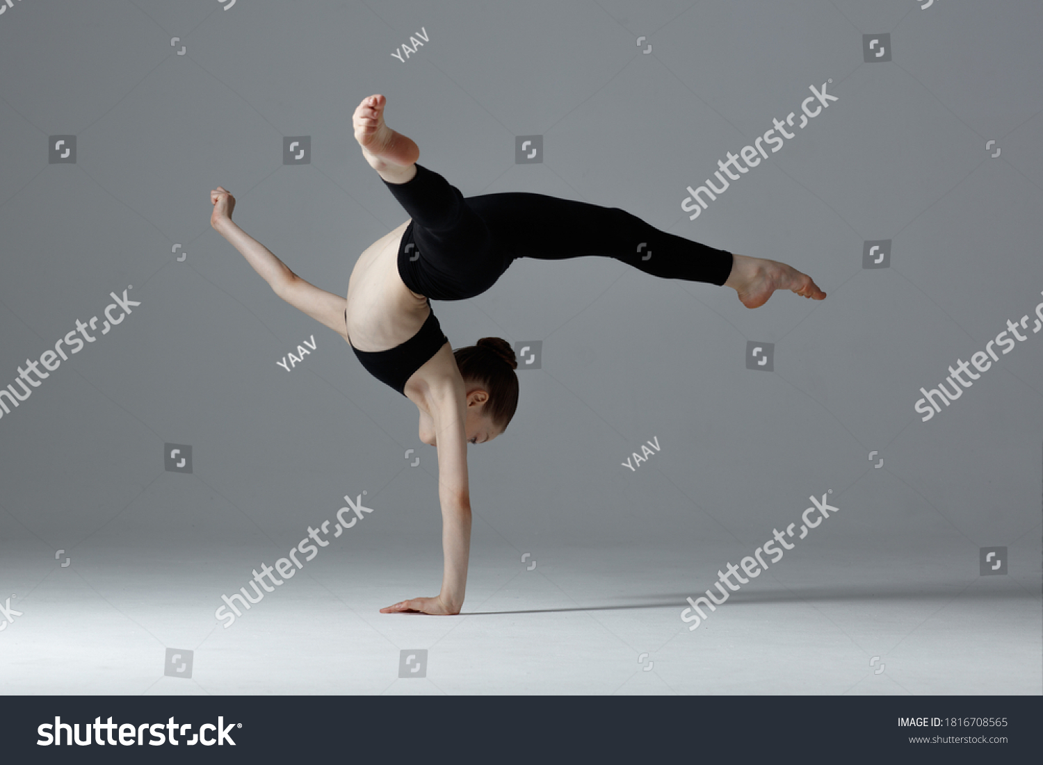 Young Gymnast Girl Stretching Training Stock Photo 1816708565 ... Young Gymnast Girl Stretching Training Stock Photo 1816708565 ...