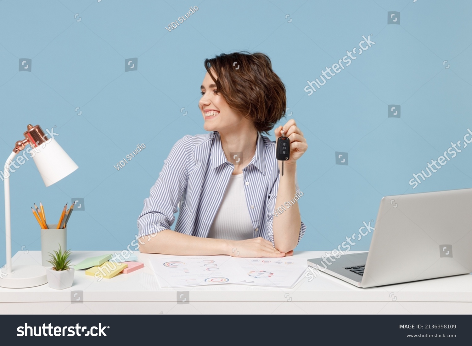 Young Happy Successful Employee Business Woman Stock Photo 2136998109 ... Young Happy Successful Employee Business Woman Stock Photo 2136998109 ...