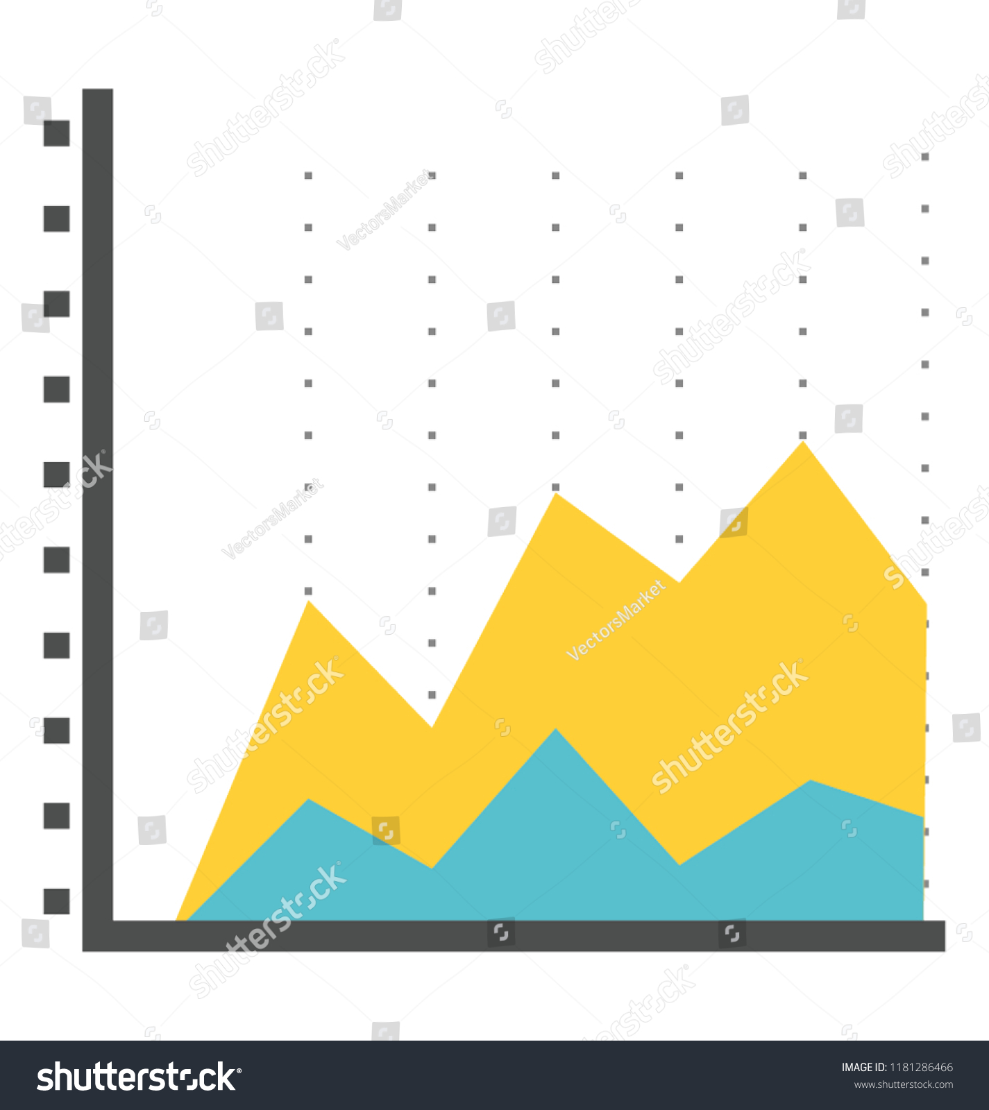 Graphical Chart Showing Area Layers Symbolizing Stock Vector (Royalty ...