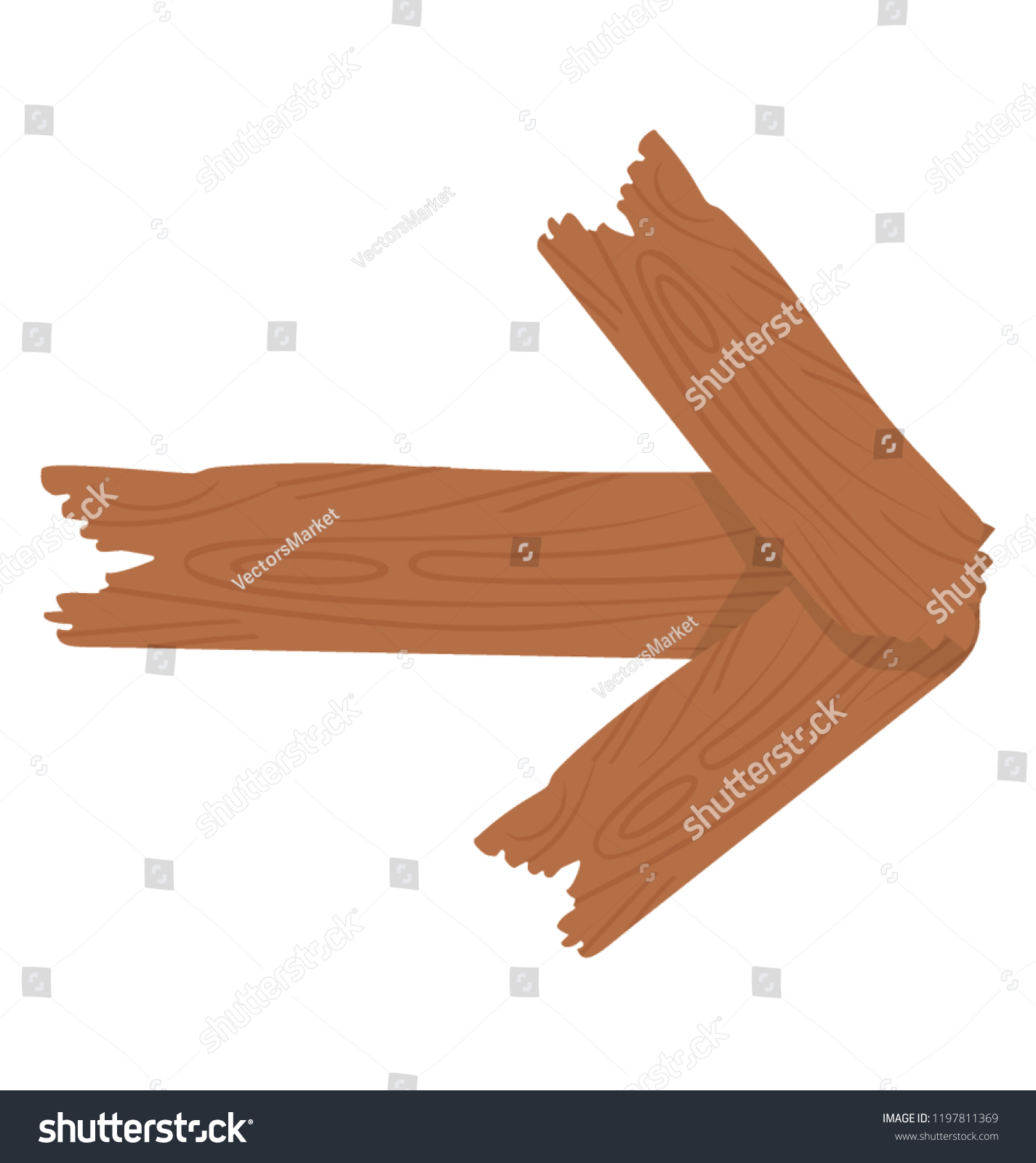 Right Arrow Giving Direction Stock Vector (Royalty Free) 1197811369 ...