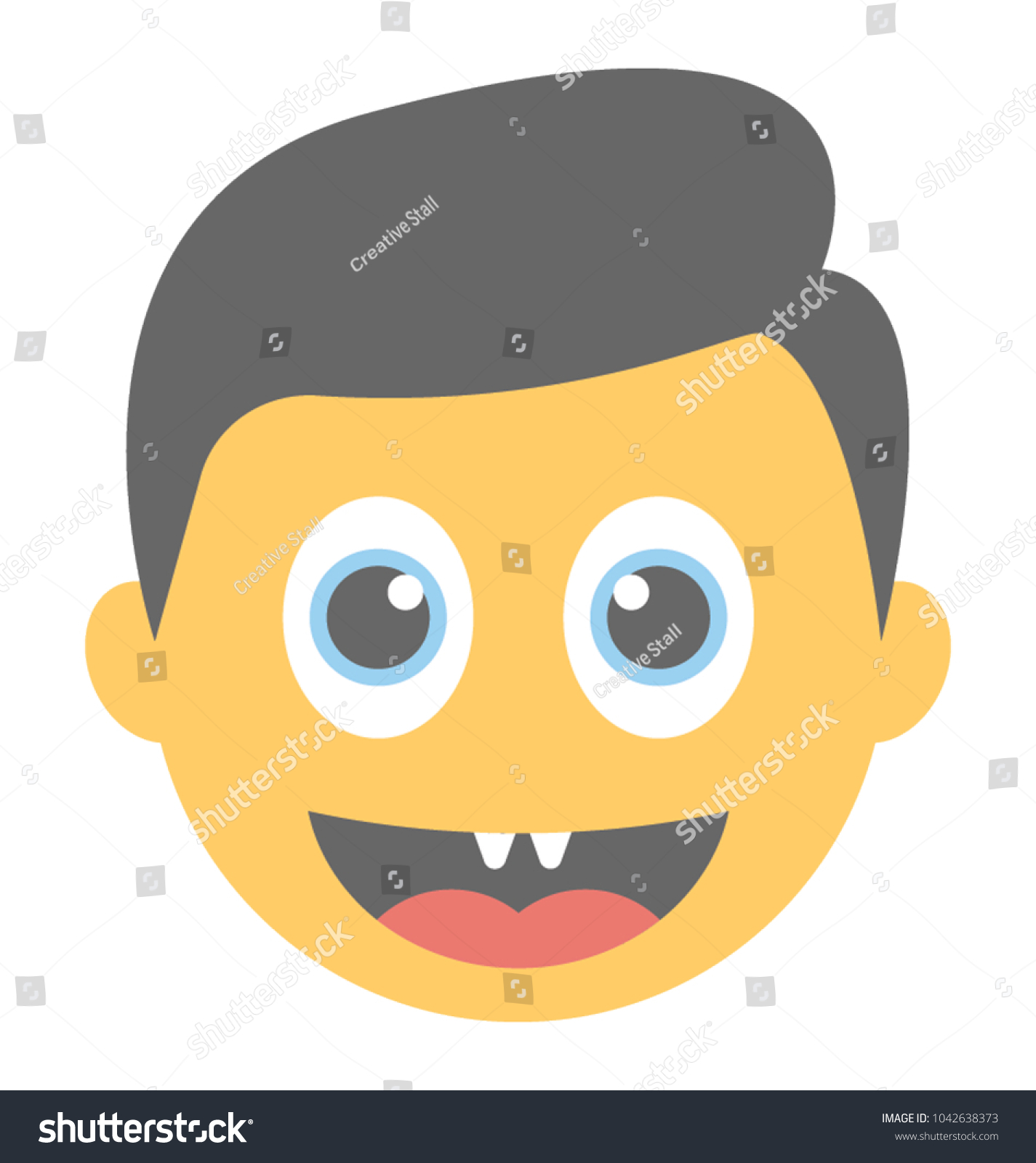 Smiley Showing Nerdy Face Stock Vector (Royalty Free) 1042638373 ...