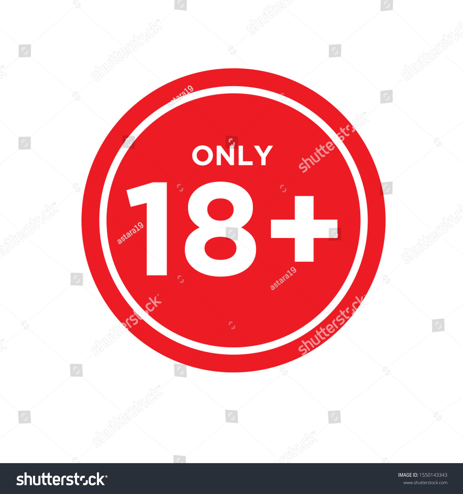18 Age Button Logo Designs Icons Stock Vector (Royalty Free) 1550143343