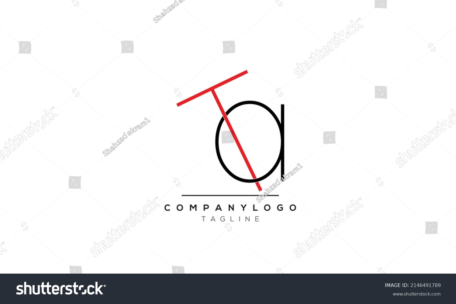 Alphabet Letters Initials Logo Ta Stock Vector (Royalty Free ...