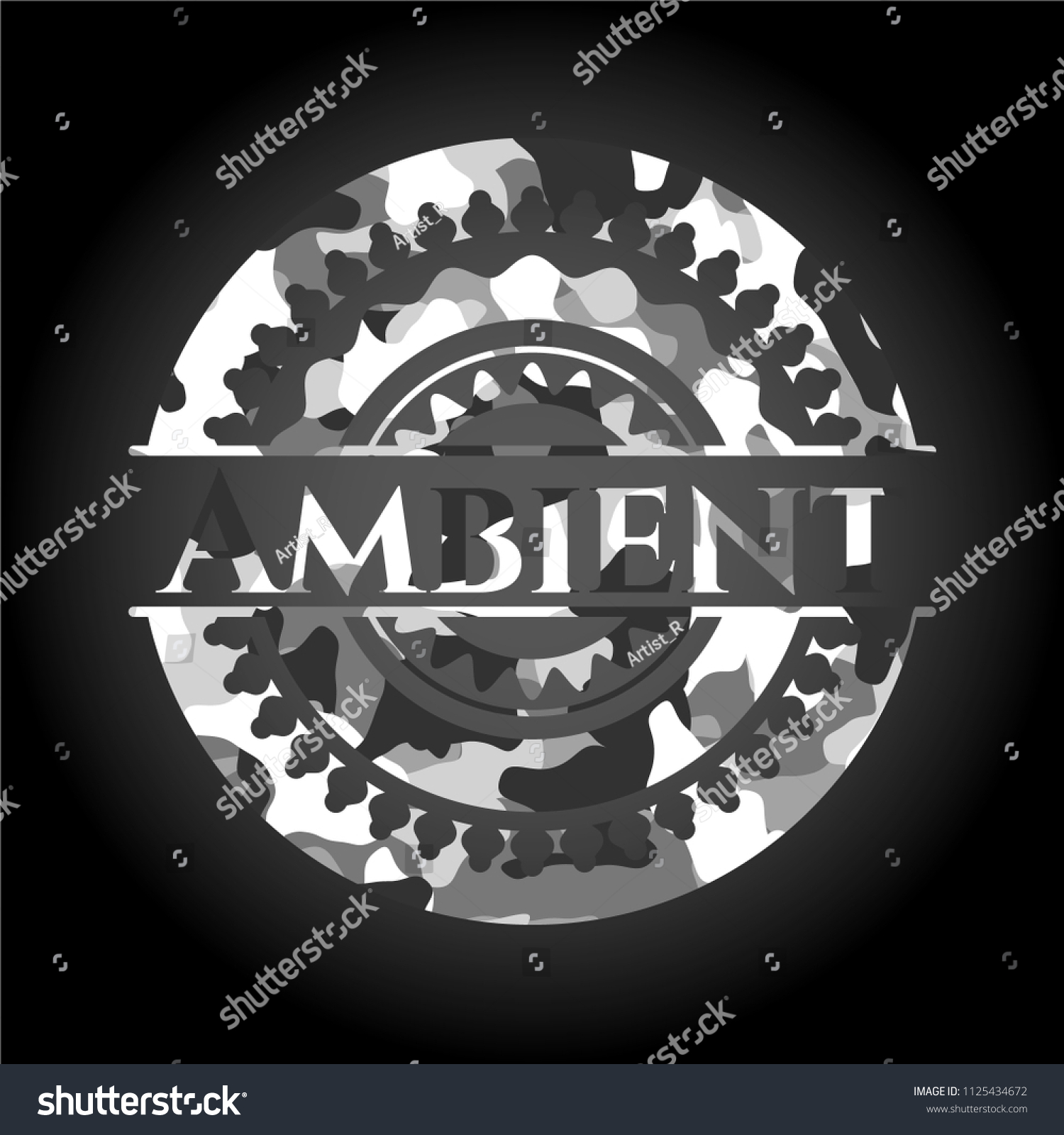 Ambient On Grey Camo Texture Stock Vector (Royalty Free) 1125434672
