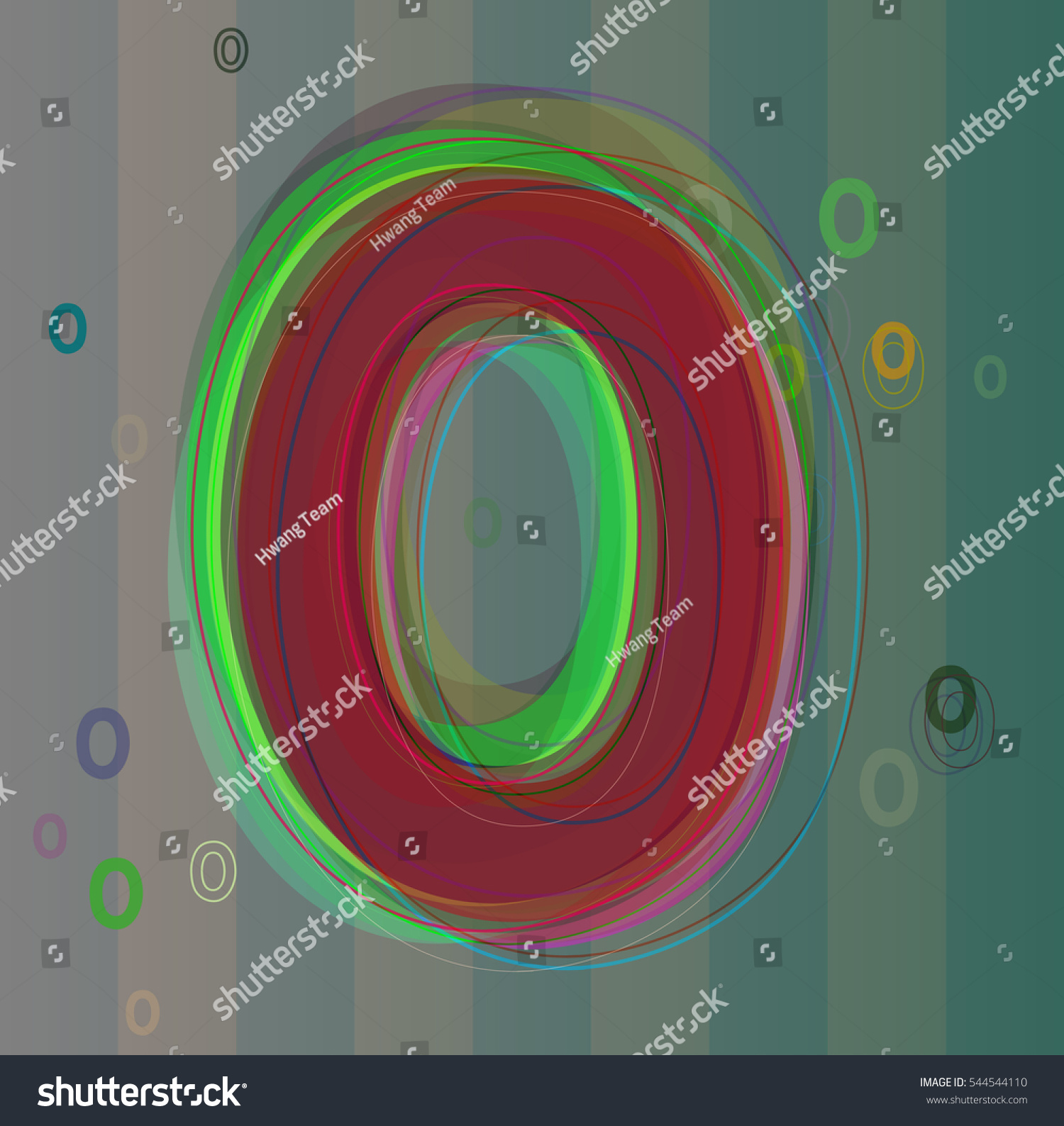 0 Background Vivid Layout Zero Number Stock Vector (Royalty Free ...