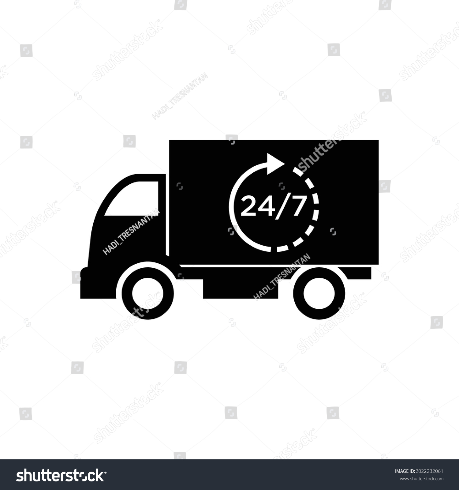 24 7 Daily Services Icon Vector Stock Vector (Royalty Free) 2022232061