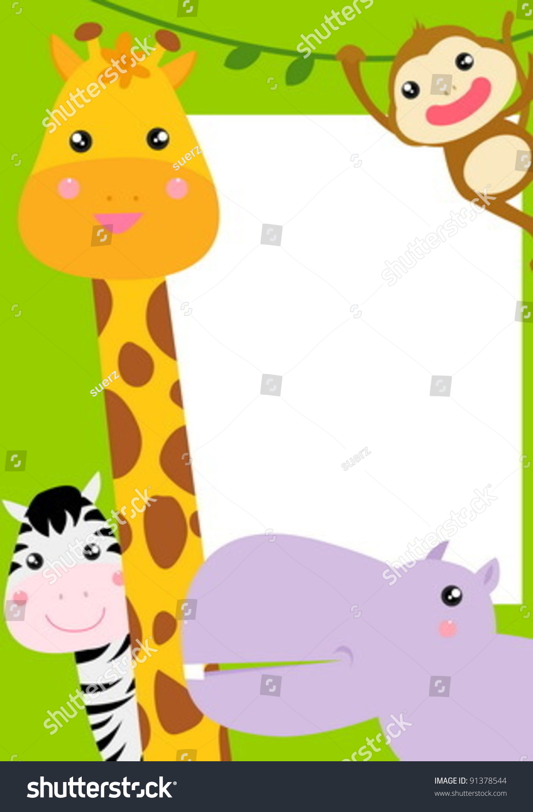 Animal Frame Stock Vector 91378544 : Shutterstock