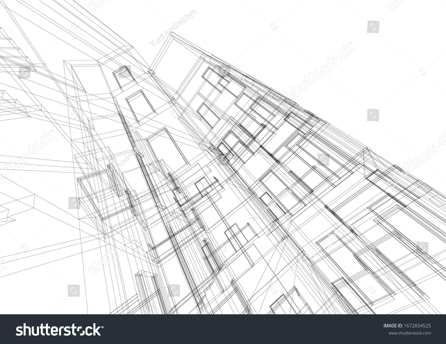 Architecture 3d Building Vector Illustration Stock Vector (Royalty Free ...