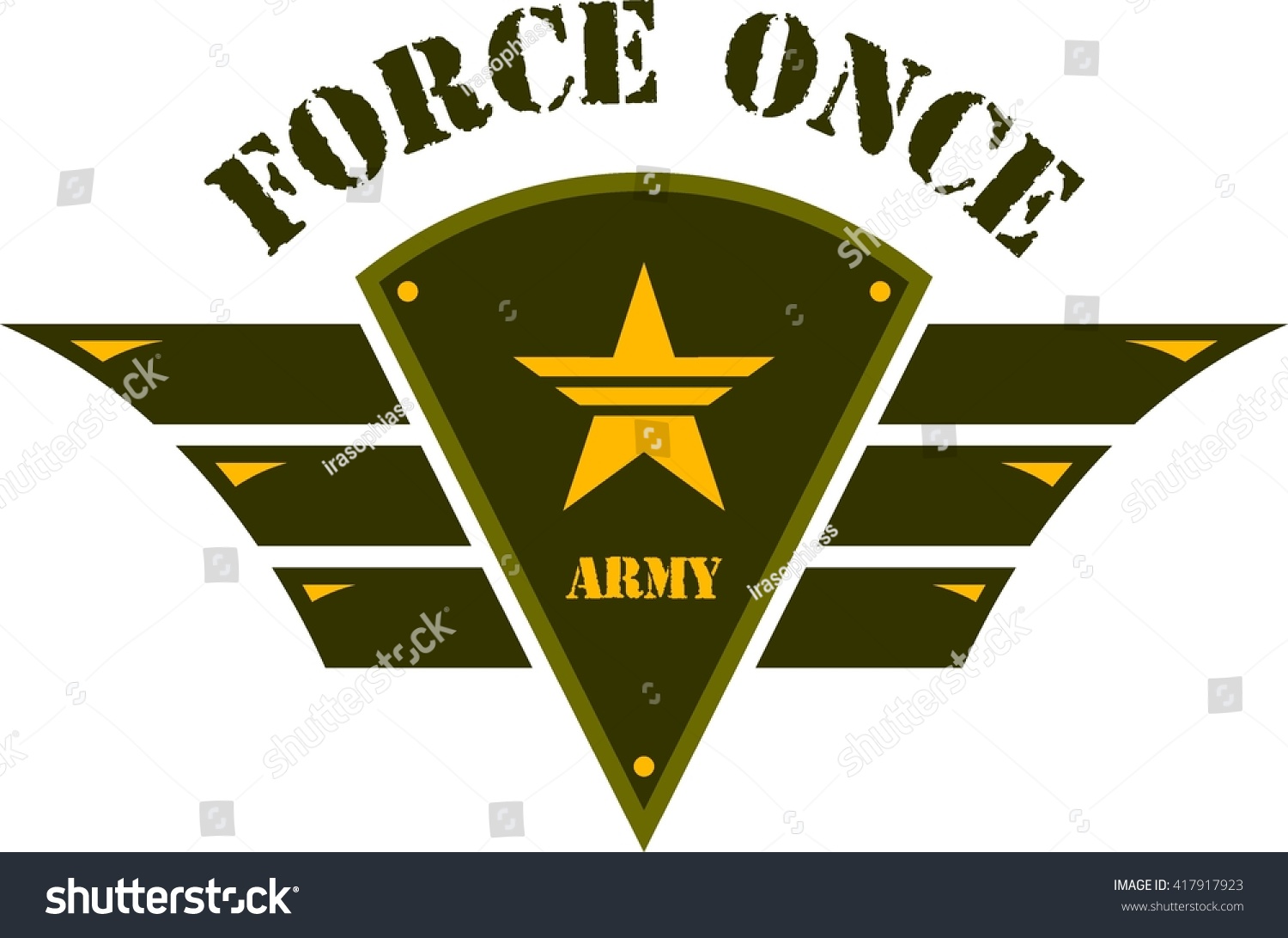 Army Logo Template Stock Vector (Royalty Free) 417917923 | Shutterstock