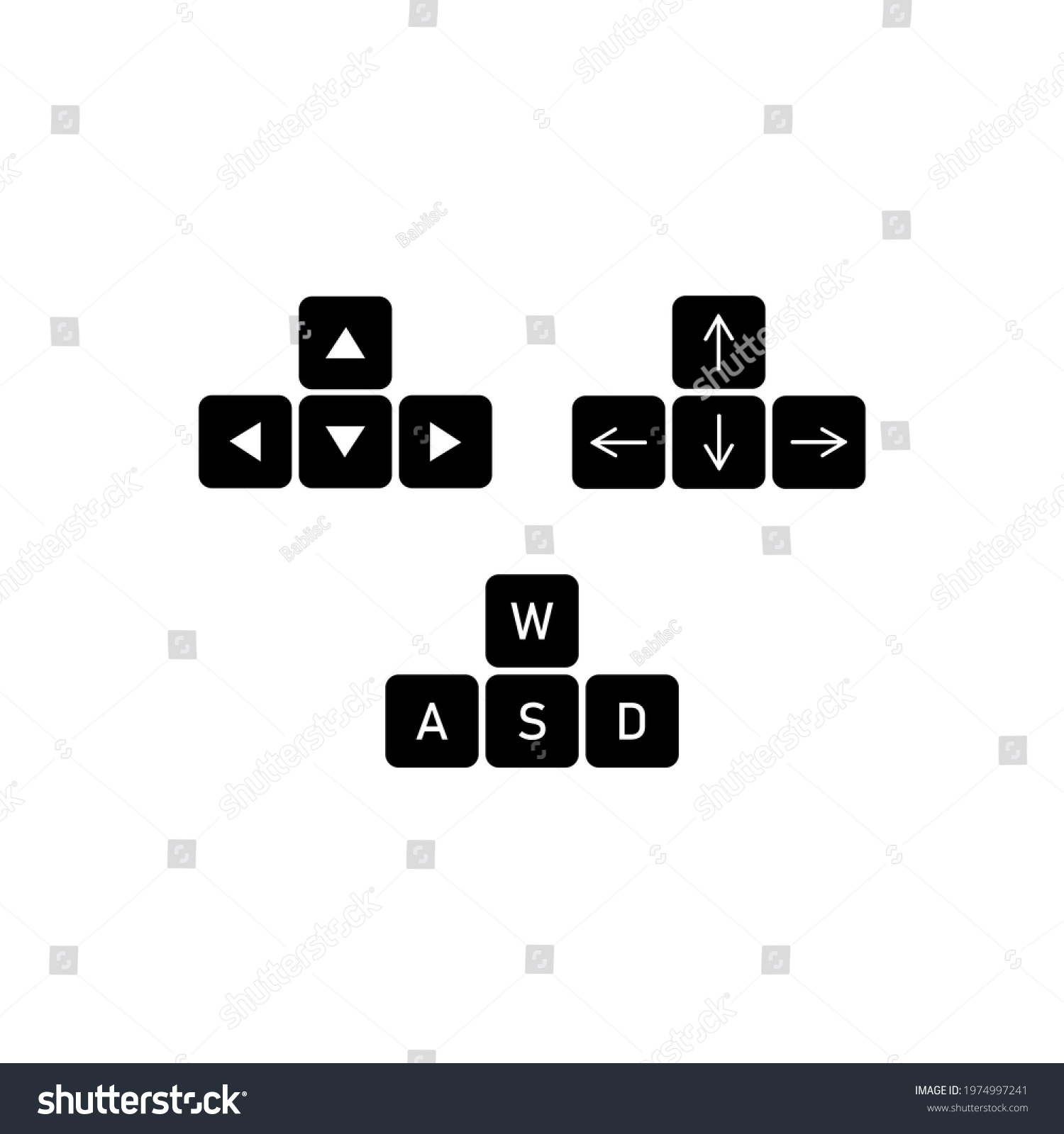 Arrow Keyboard Keys Vector Illustration Stock Vector (Royalty Free ...