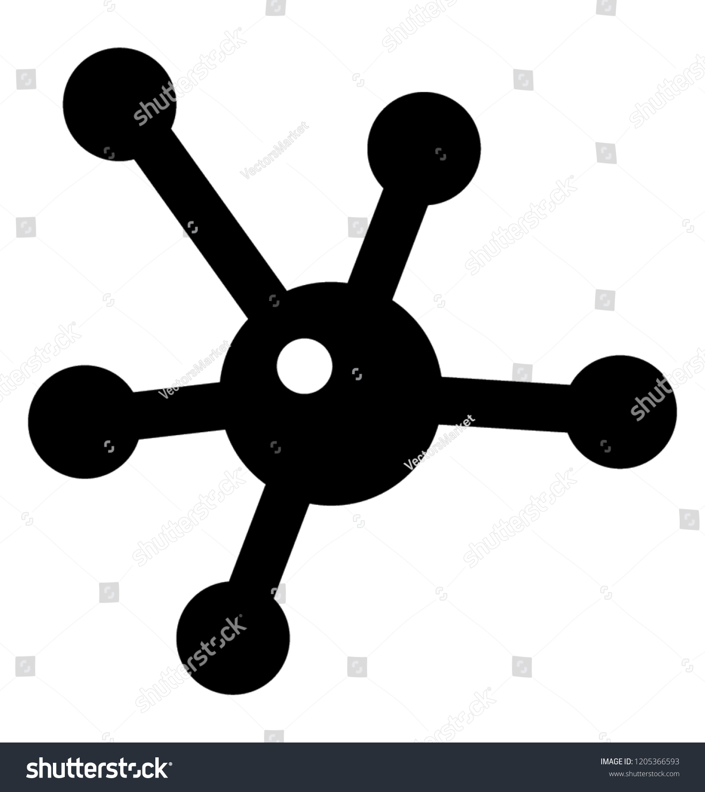 Atoms Structure Science Icon Stock Vector (Royalty Free) 1205366593 ...