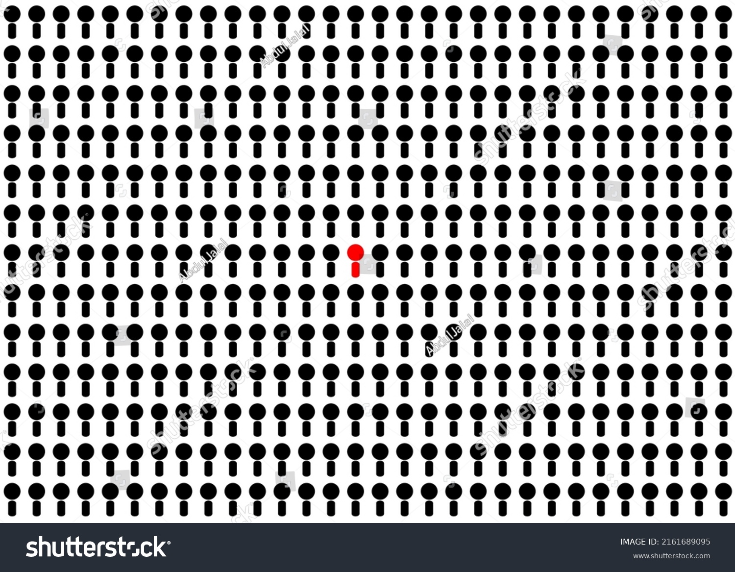 Background Collection Objects One Different Object Stock Vector ...