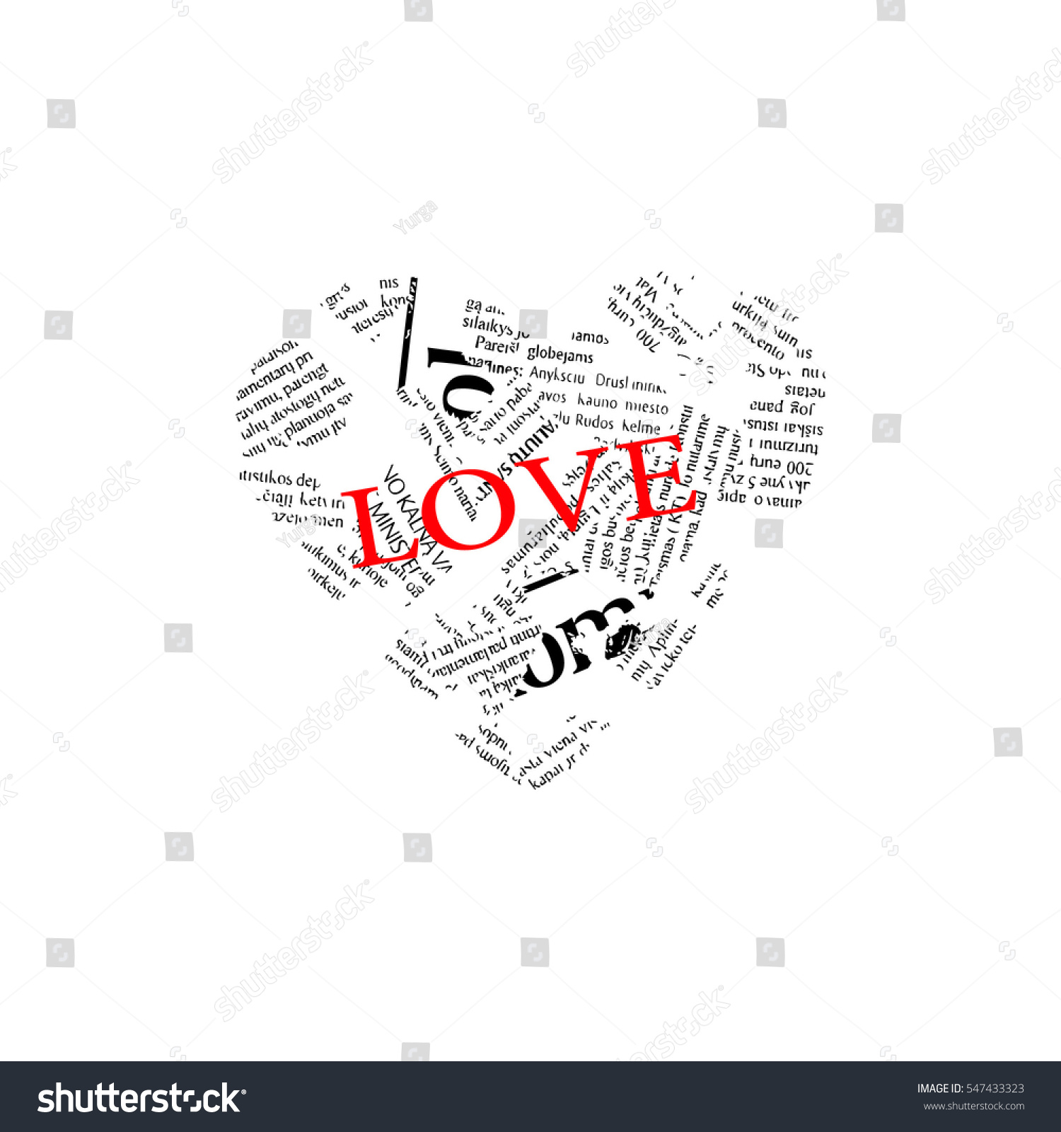 Background Newspaper Heart Vector Illustration Stock Vector (Royalty ...