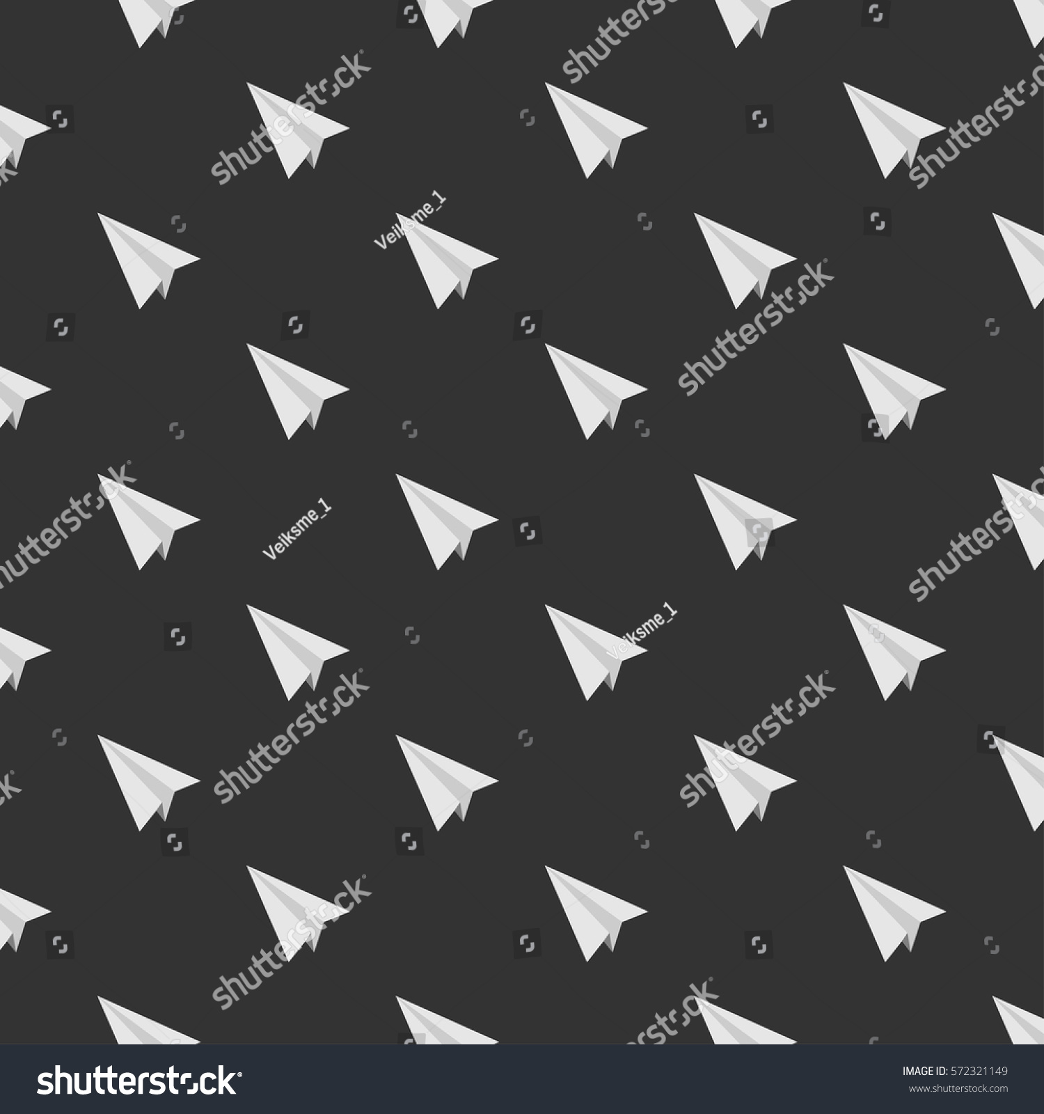 Background Paper Airplanes Seamless Texture: เวกเตอร์สต็อก (ปลอดค่า ...