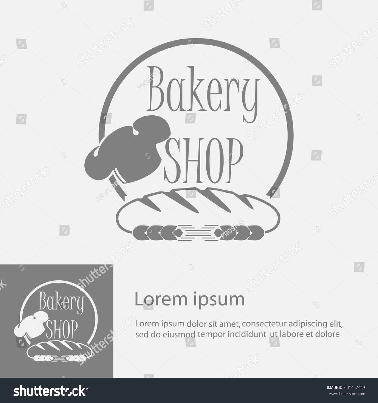 Bakery Shop Sign Stock Vector (Royalty Free) 601452449