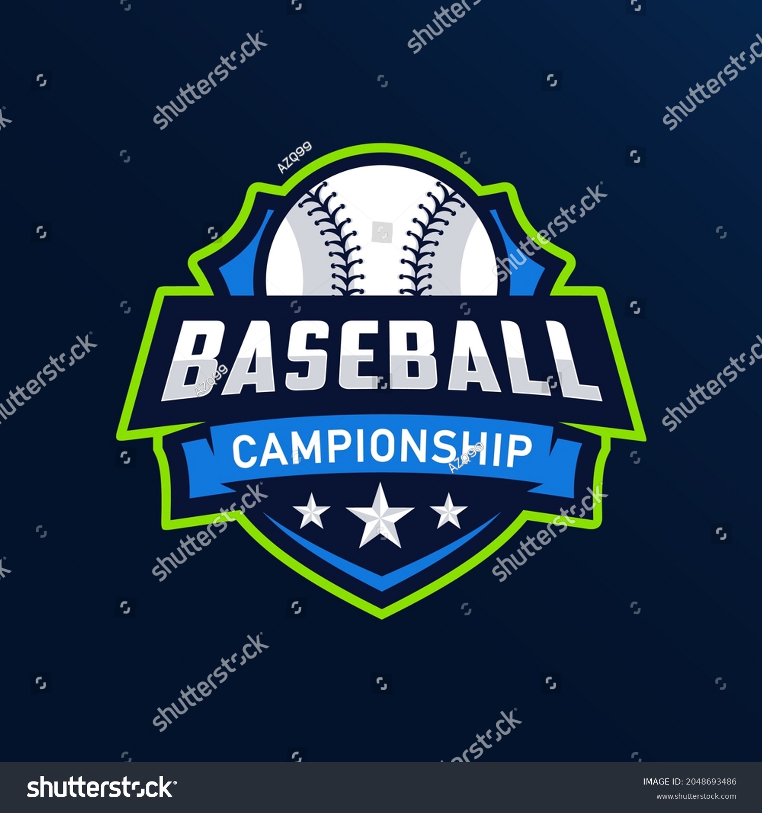 Baseball Sport Logo Design Template Stock Vector (Royalty Free ...