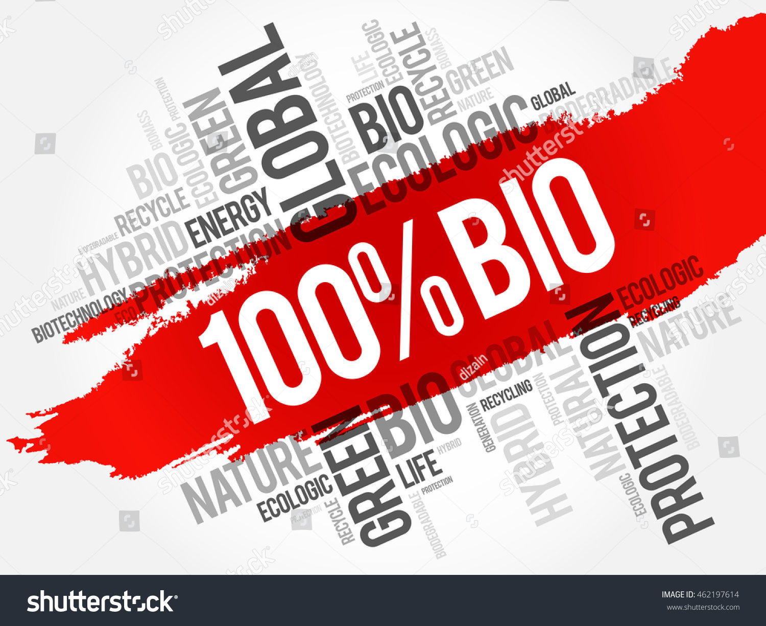 100 Bio Word Cloud Conceptual Ecology Stock Vector (Royalty Free ...