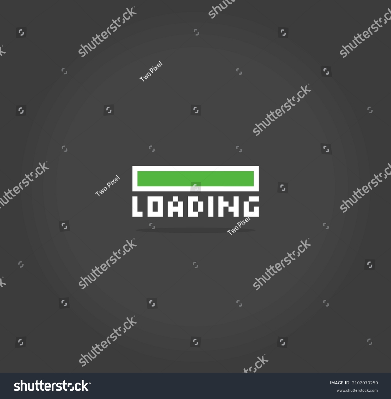 8 Bit Pixel Loading Icon Game Stock Vector (Royalty Free) 2102070250