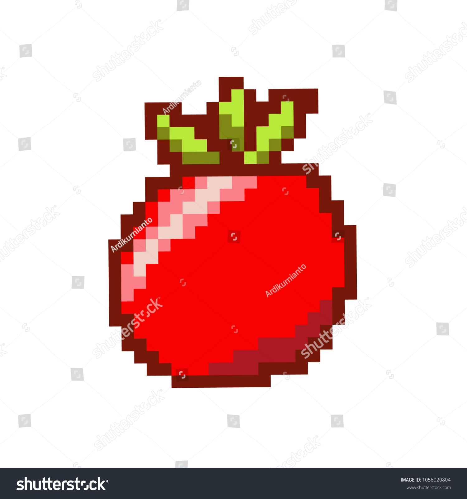8 Bit Pixelart Tomato Stock Vector (Royalty Free) 1056020804 | Shutterstock