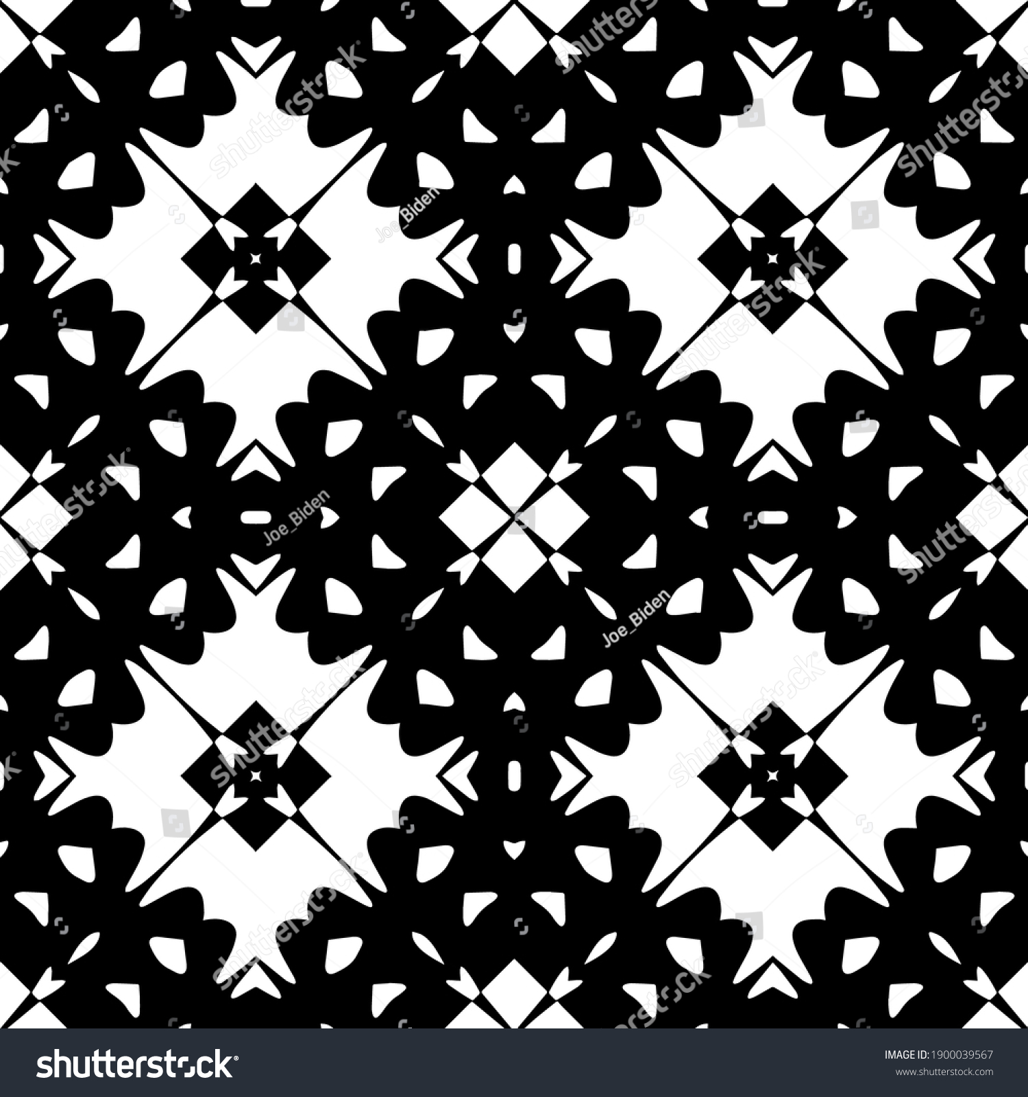 Black White Texture Seamless Geometric Pattern Stock Vector (Royalty ...