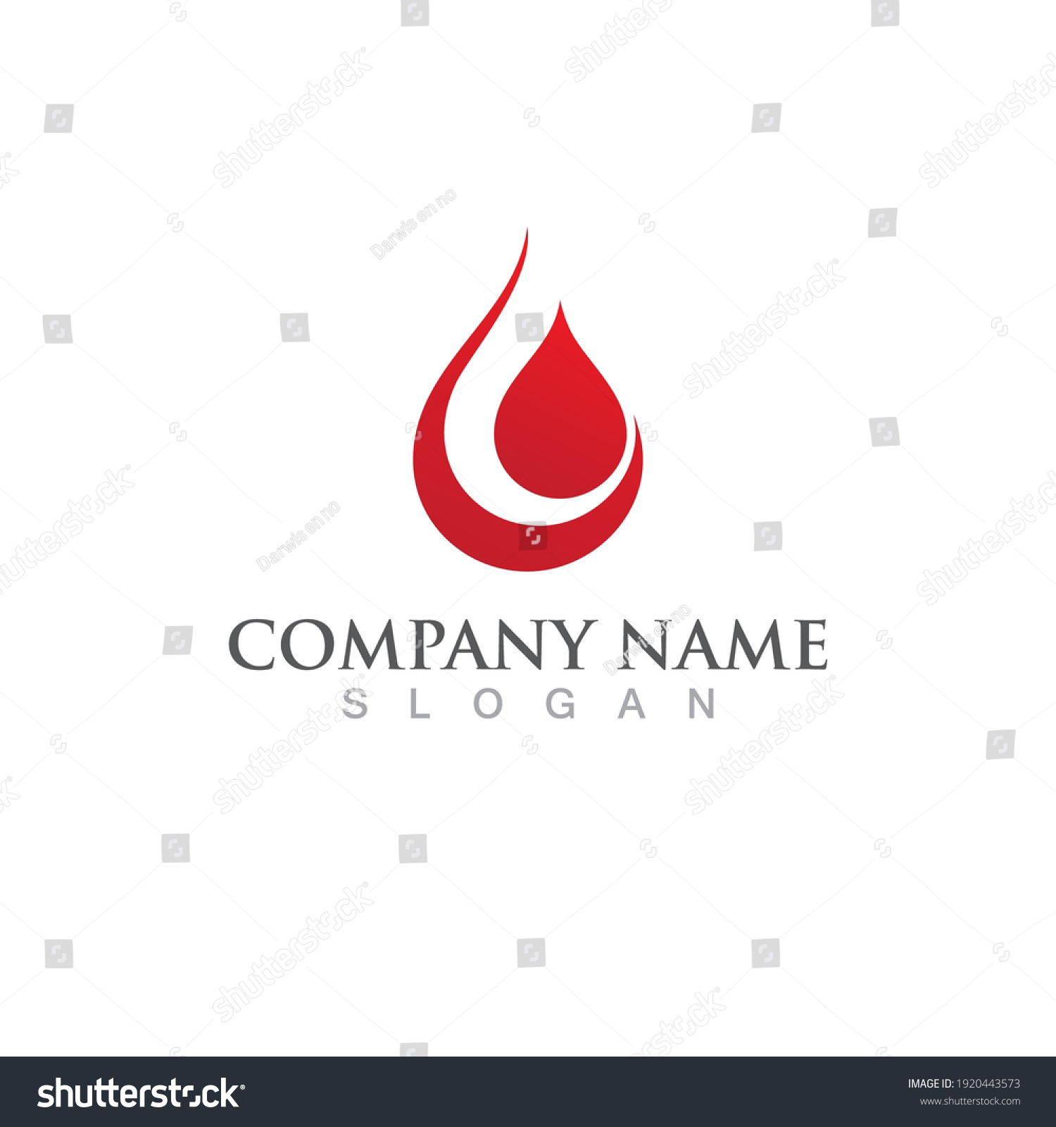 Blood Drop Logo Vector Illustration Icon Stock Vector (Royalty Free ...