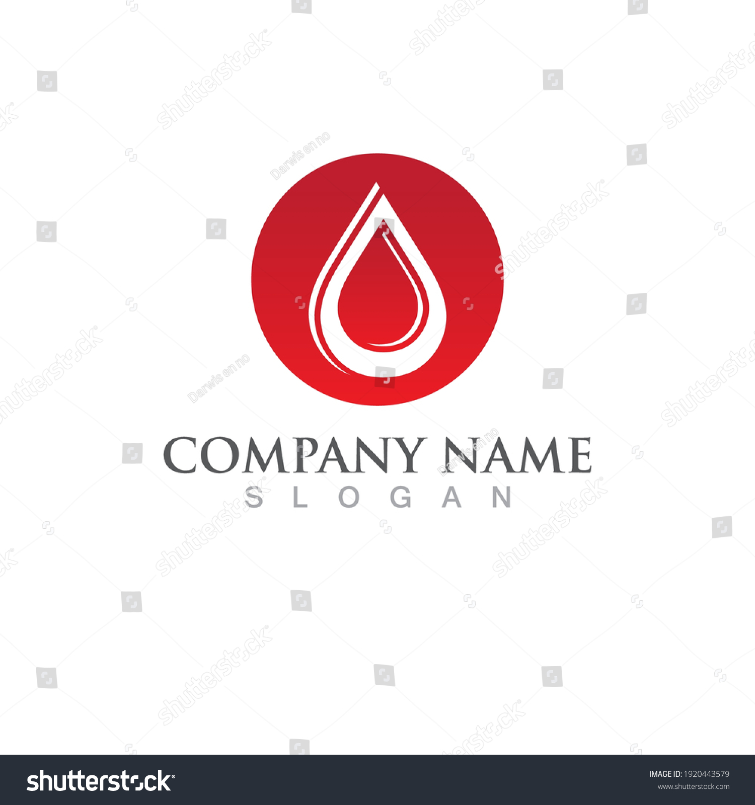 Blood Drop Logo Vector Illustration Icon Stock Vector (Royalty Free ...