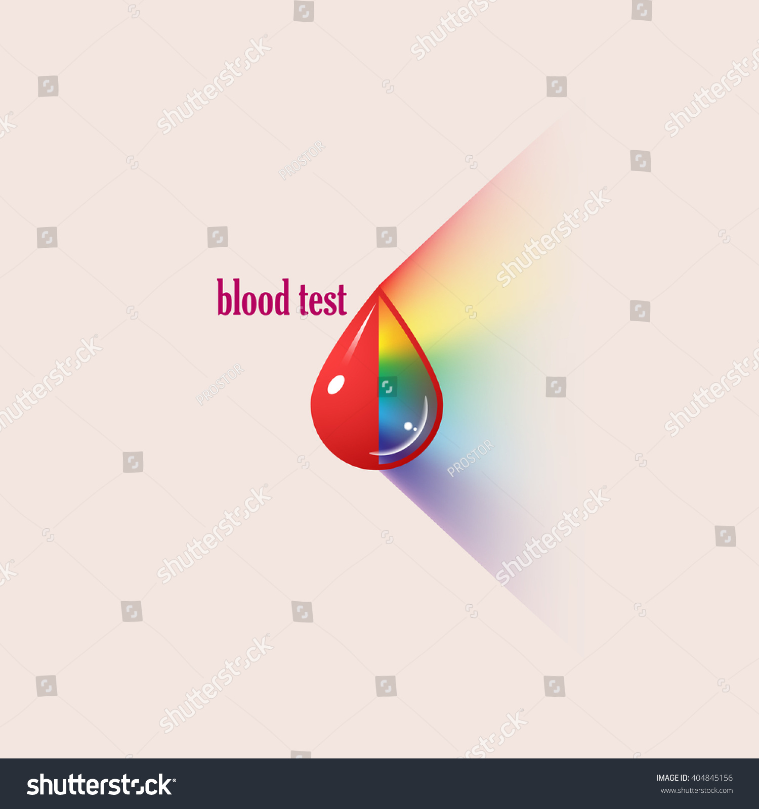 Blood Test Spectrum Vector Illustration Stock Vector (Royalty Free ...
