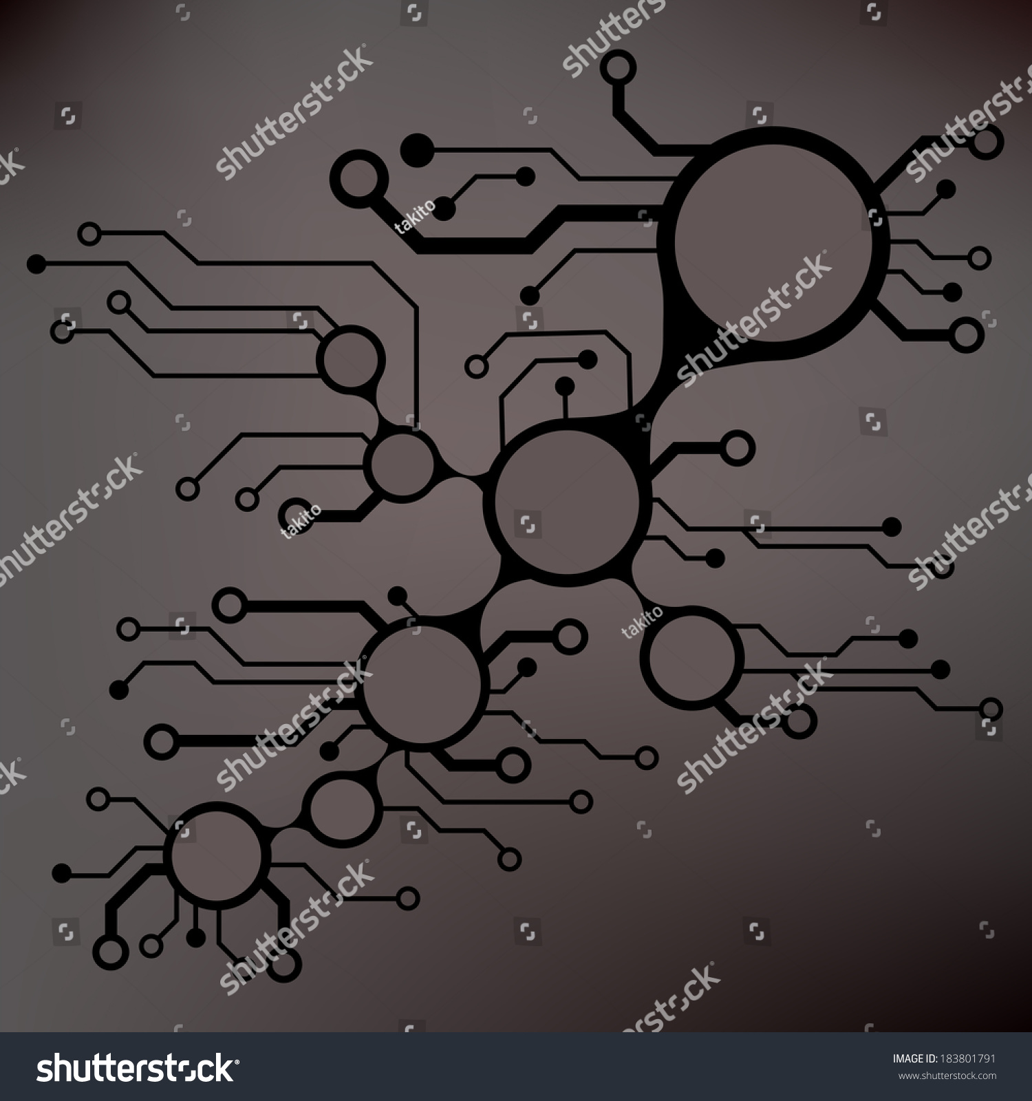 Circuit Board Techno Background Eps10 Vector Stock Vector (Royalty Free ...