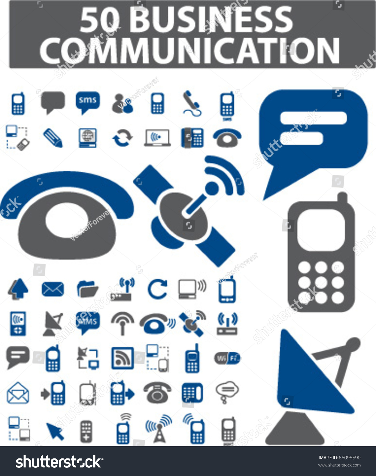 50 Business Communication Signs. Vector - 66095590 : Shutterstock