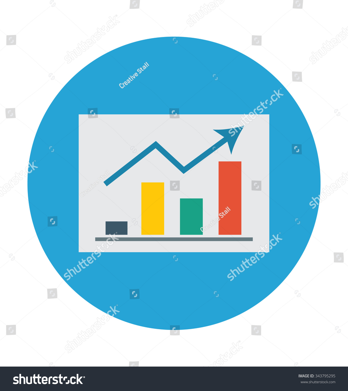 Business Report Colored Vector Illustration Stock Vector (Royalty Free ...