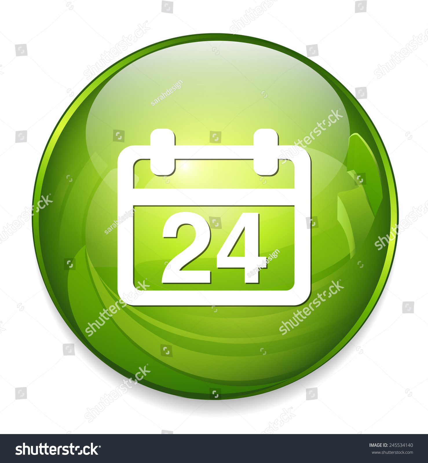24 Calendar Icon Stock Vector (Royalty Free) 245534140 | Shutterstock