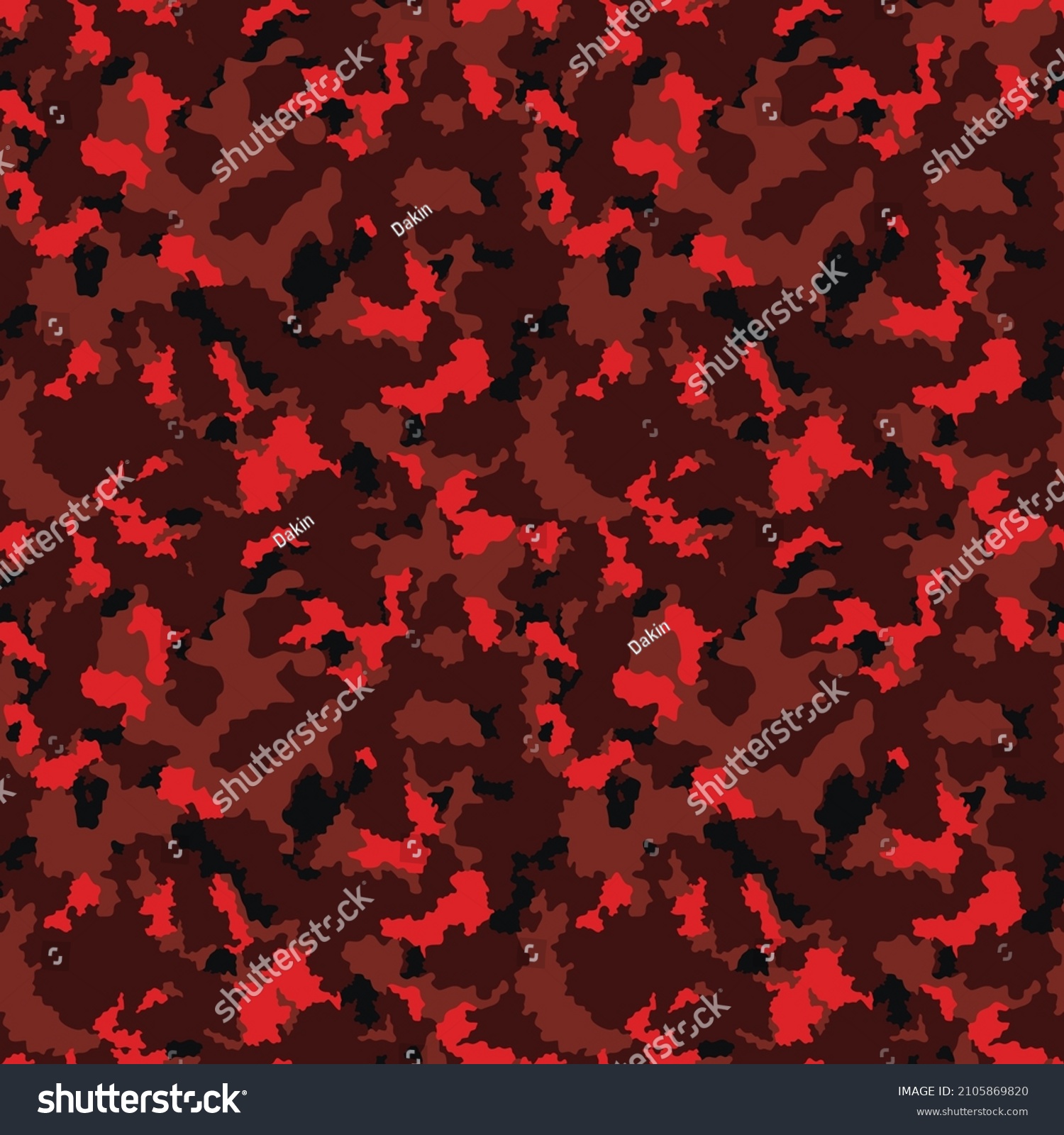 Camouflage Pattern Red Vector Endless Background Stock Vector (Royalty ...