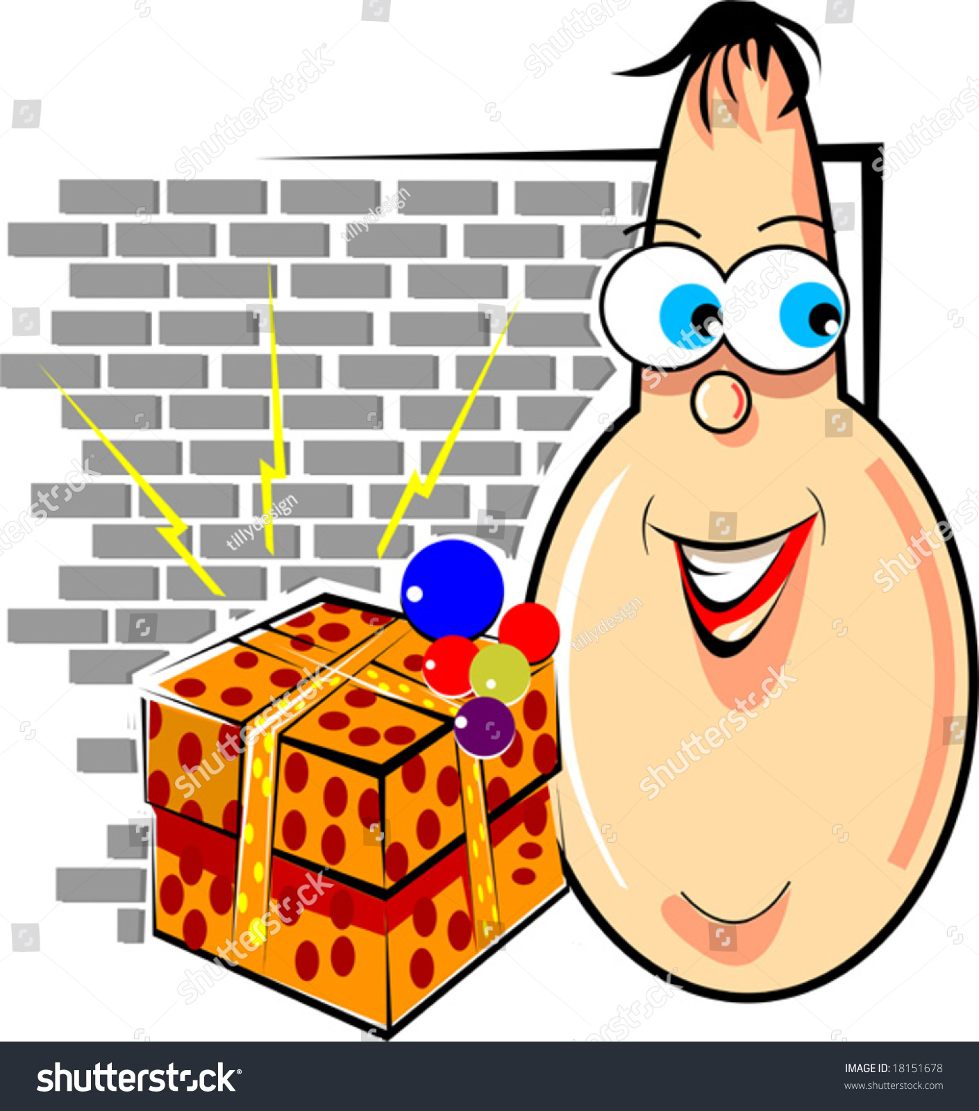 Cartoon Man Box Stock Vector (Royalty Free) 18151678 | Shutterstock