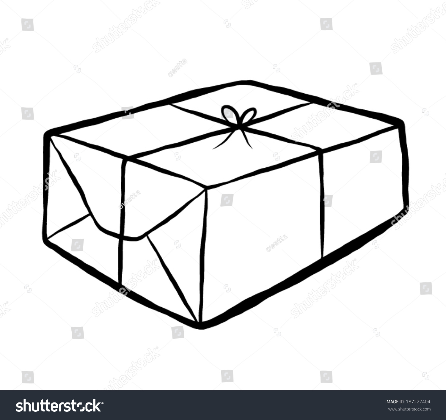Cartoon Vector Illustration Black White Hand Stock Vector Royalty Free