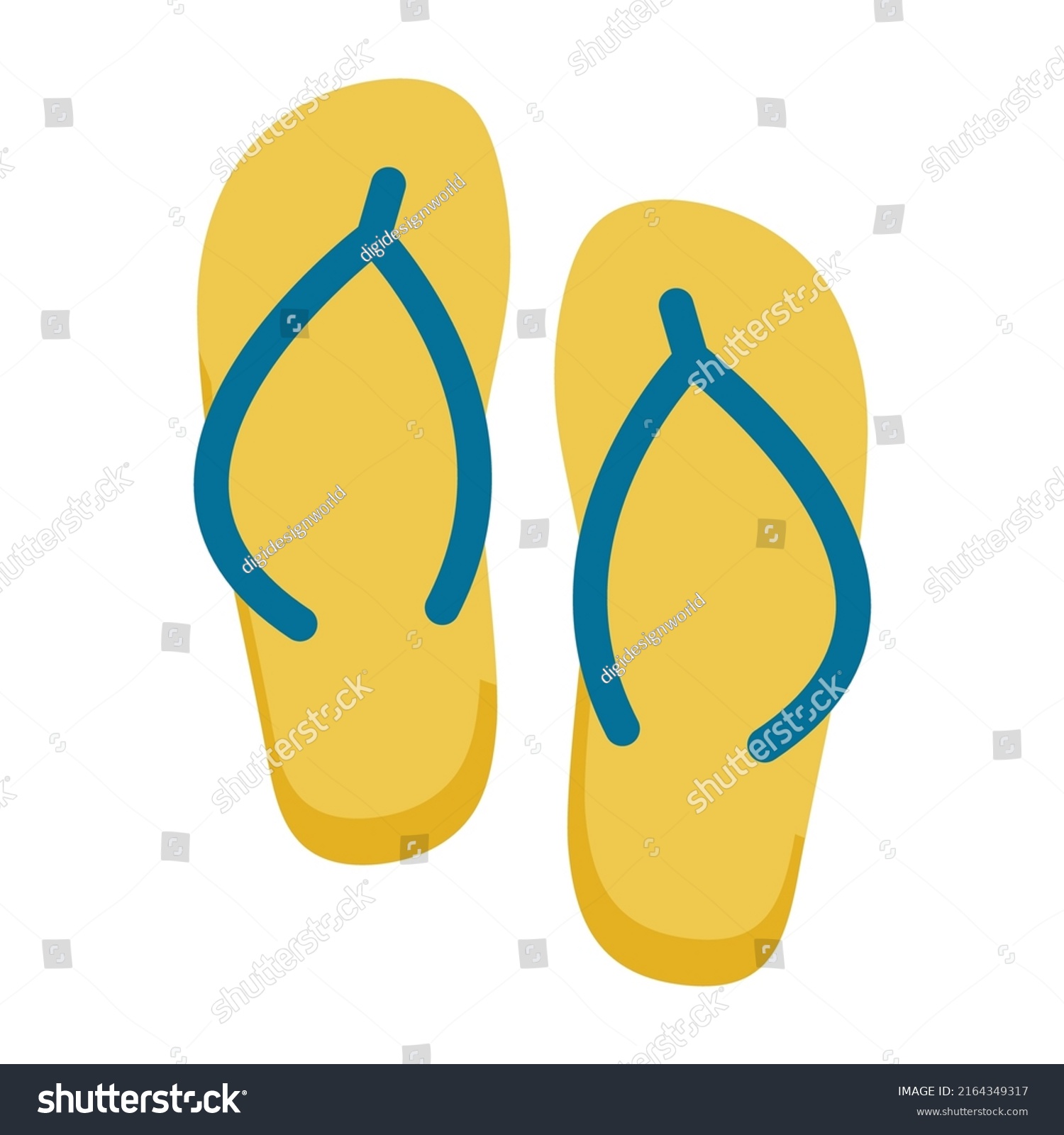 Chappal Flat Vector Icon Which Can Stock Vector (Royalty Free ...