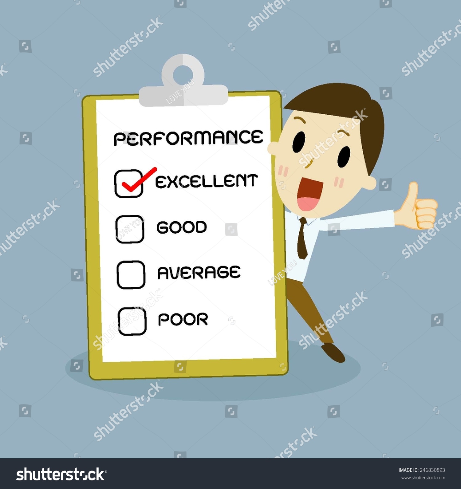 Check Box Businessman Concept Cartoon Vector: เวกเตอร์สต็อก (ปลอดค่า ...