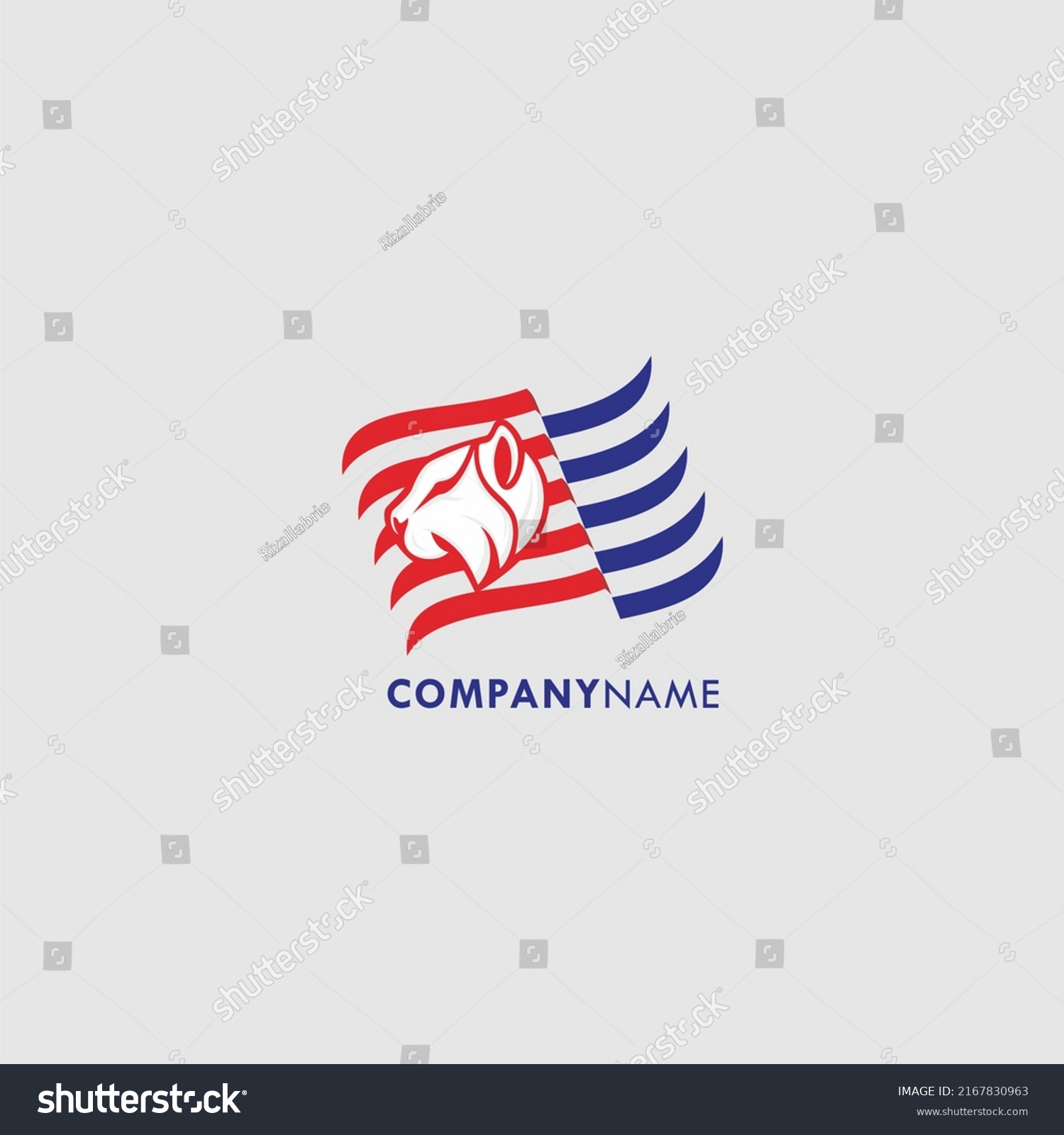 Cheetah Flag Modern Vector Logo Stock Vector (Royalty Free) 2167830963 ...