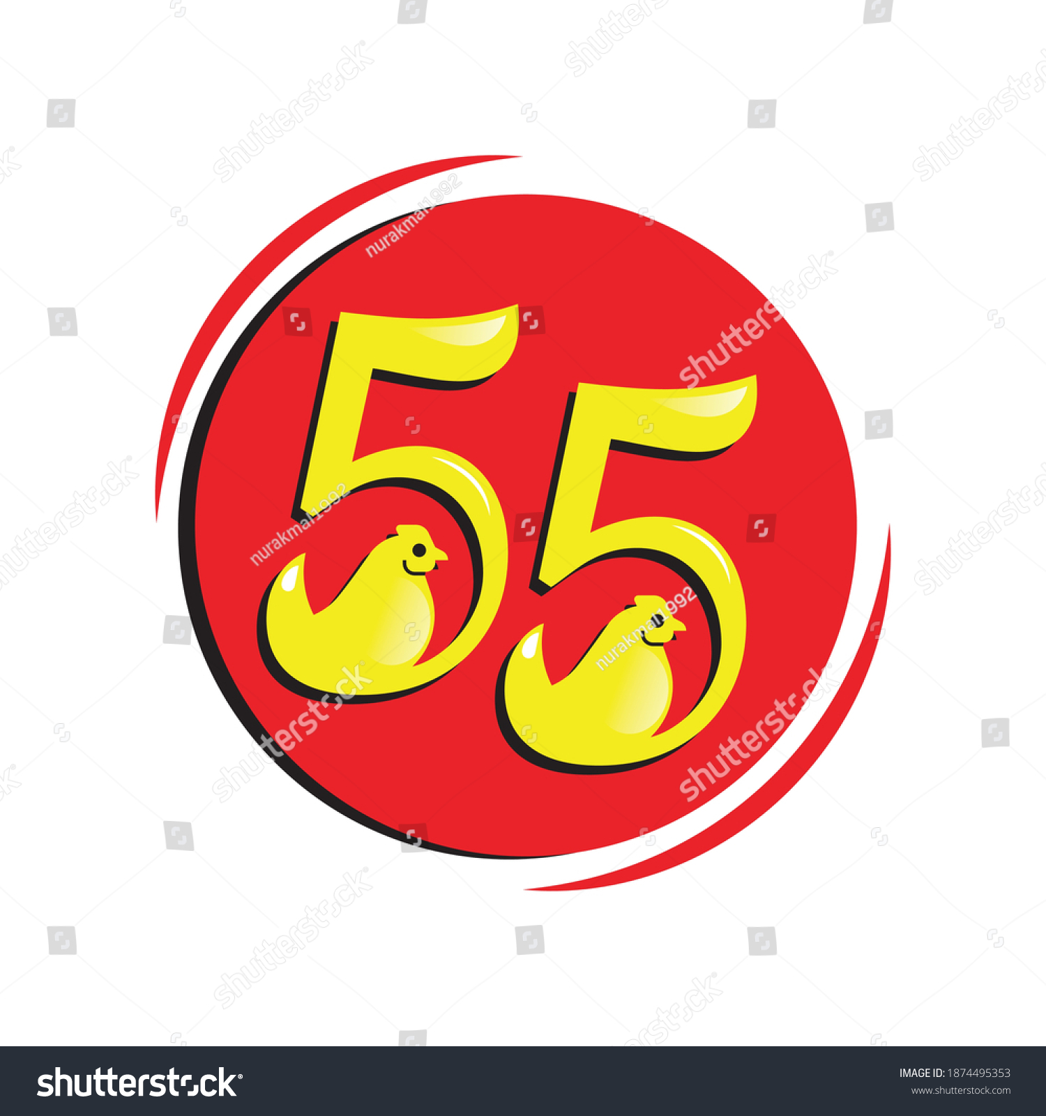 55 Chicken Logo Design Template Stock Vector (Royalty Free) 1874495353 ...