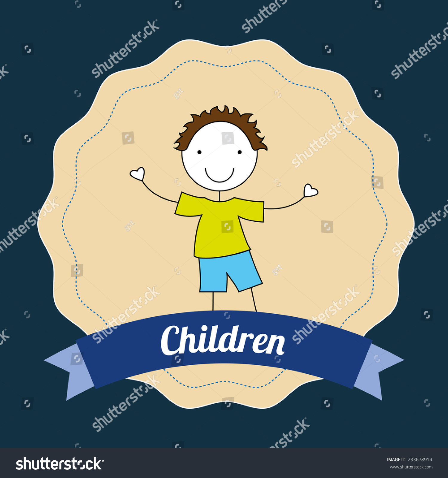 Children Design Vector Illustration Stock Vector (Royalty Free ...