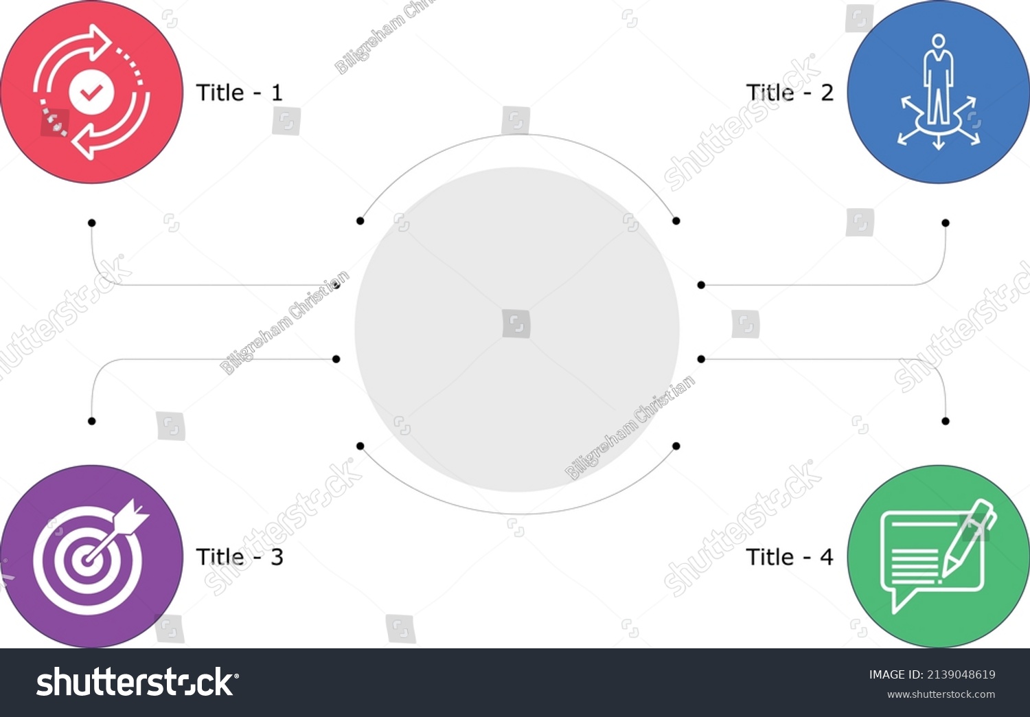 4 Circle Infographic Vector Diagram Stock Vector (Royalty Free ...