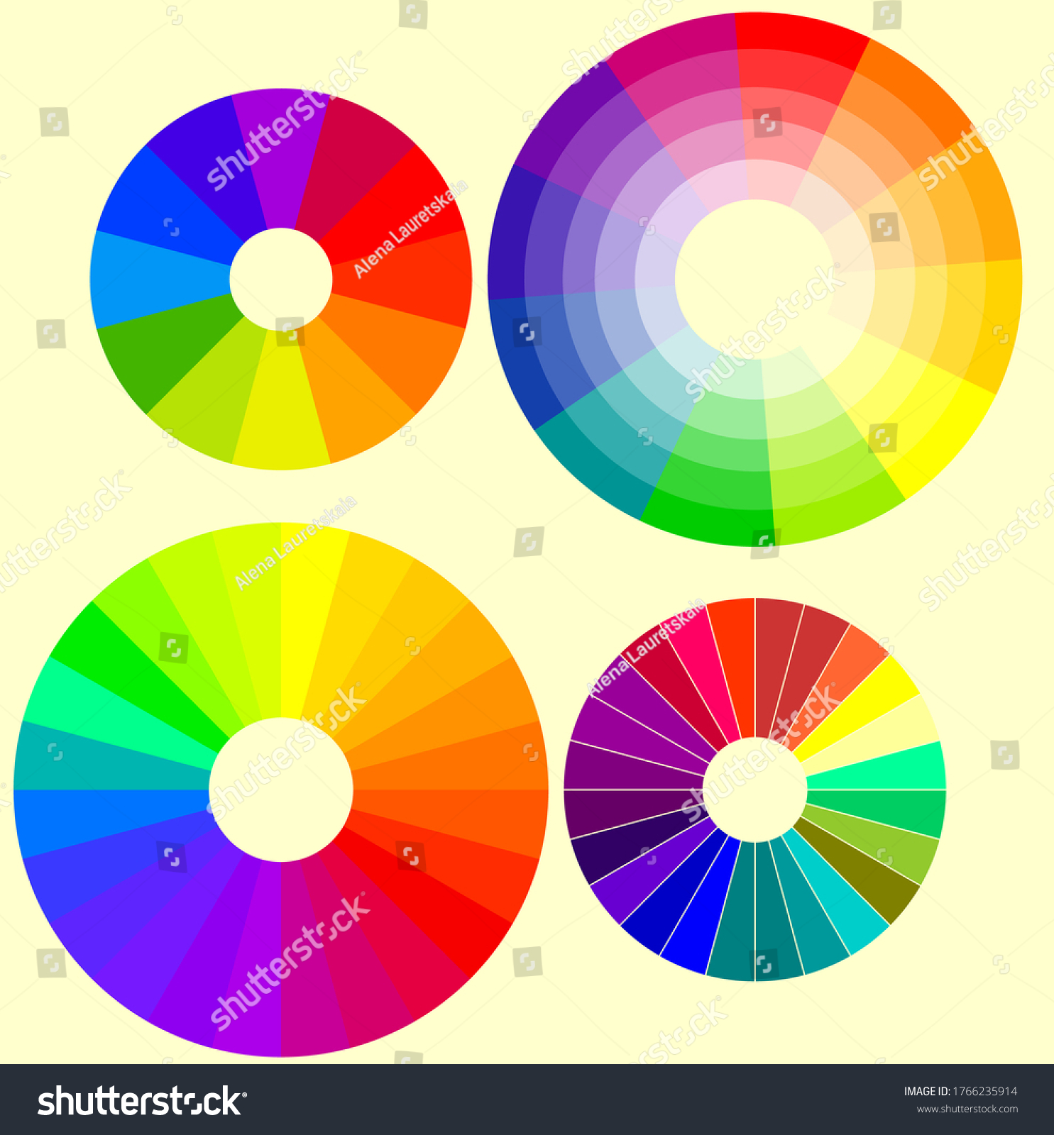 Circular Color Palette Vector Graphics: เวกเตอร์สต็อก (ปลอดค่าลิขสิทธิ์ ...