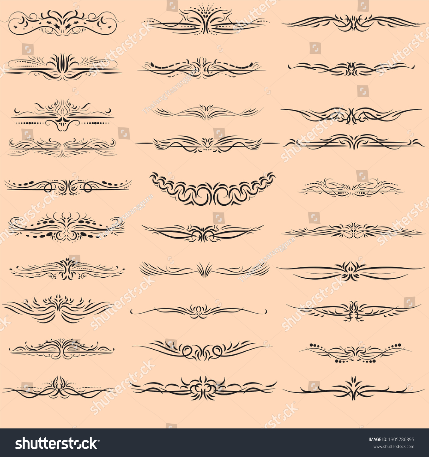 Classic Design Elements Business Stock Vector (Royalty Free) 1305786895