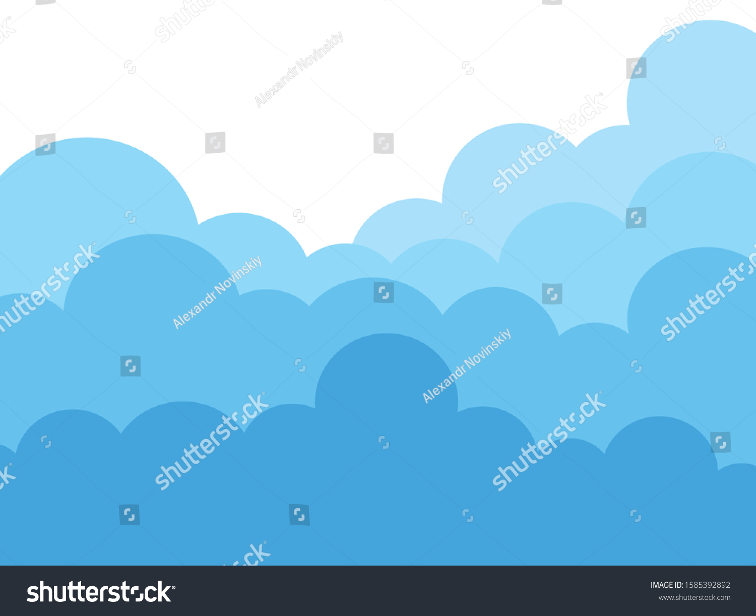 Cloud Background Template Design Element Holiday Stock Vector (Royalty ...