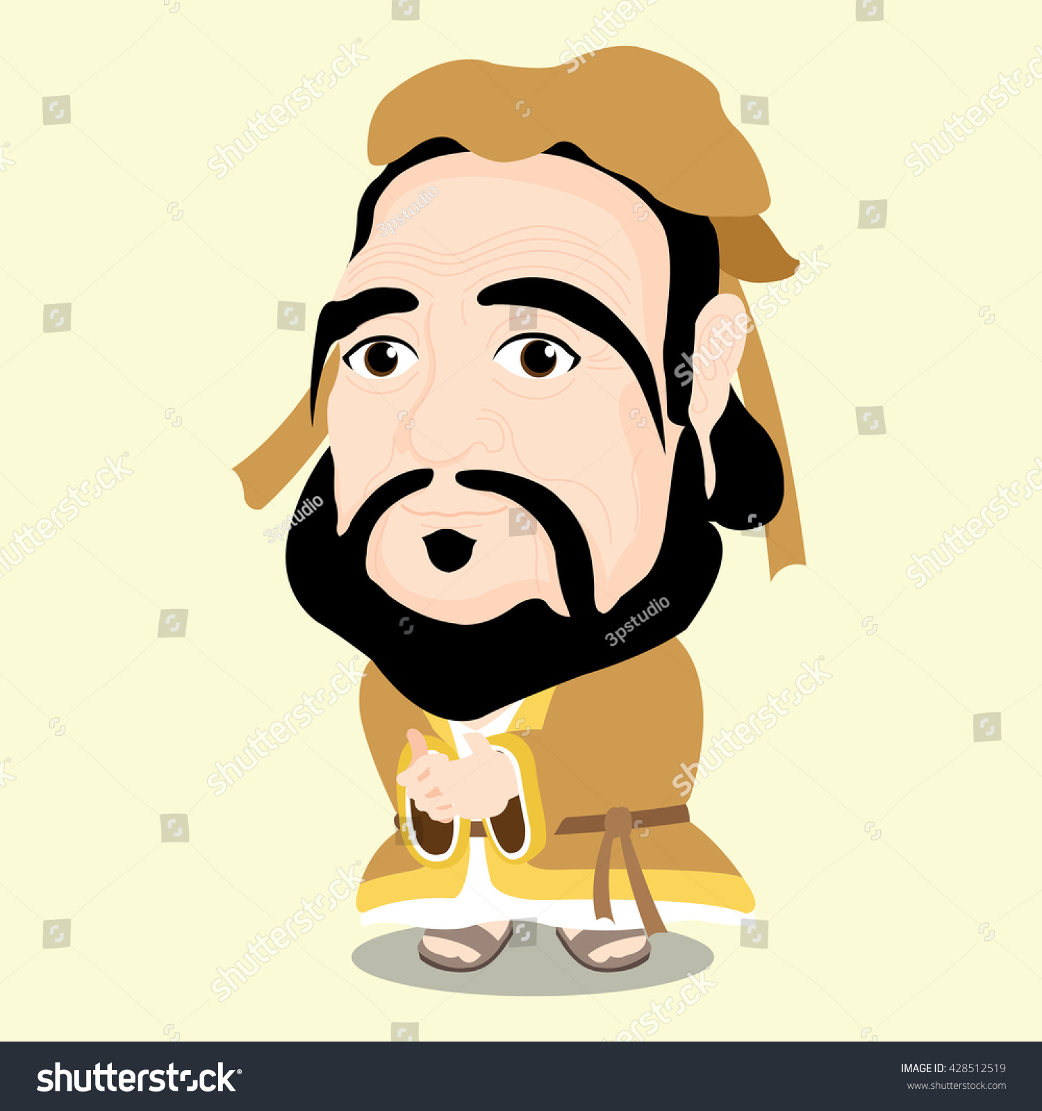 Confucius Character Stock Vector (Royalty Free) 428512519 | Shutterstock