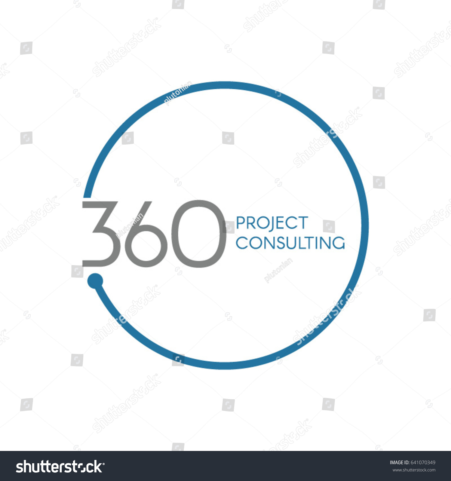 360 Consulting Logo Symbol Stock Vector (Royalty Free) 641070349