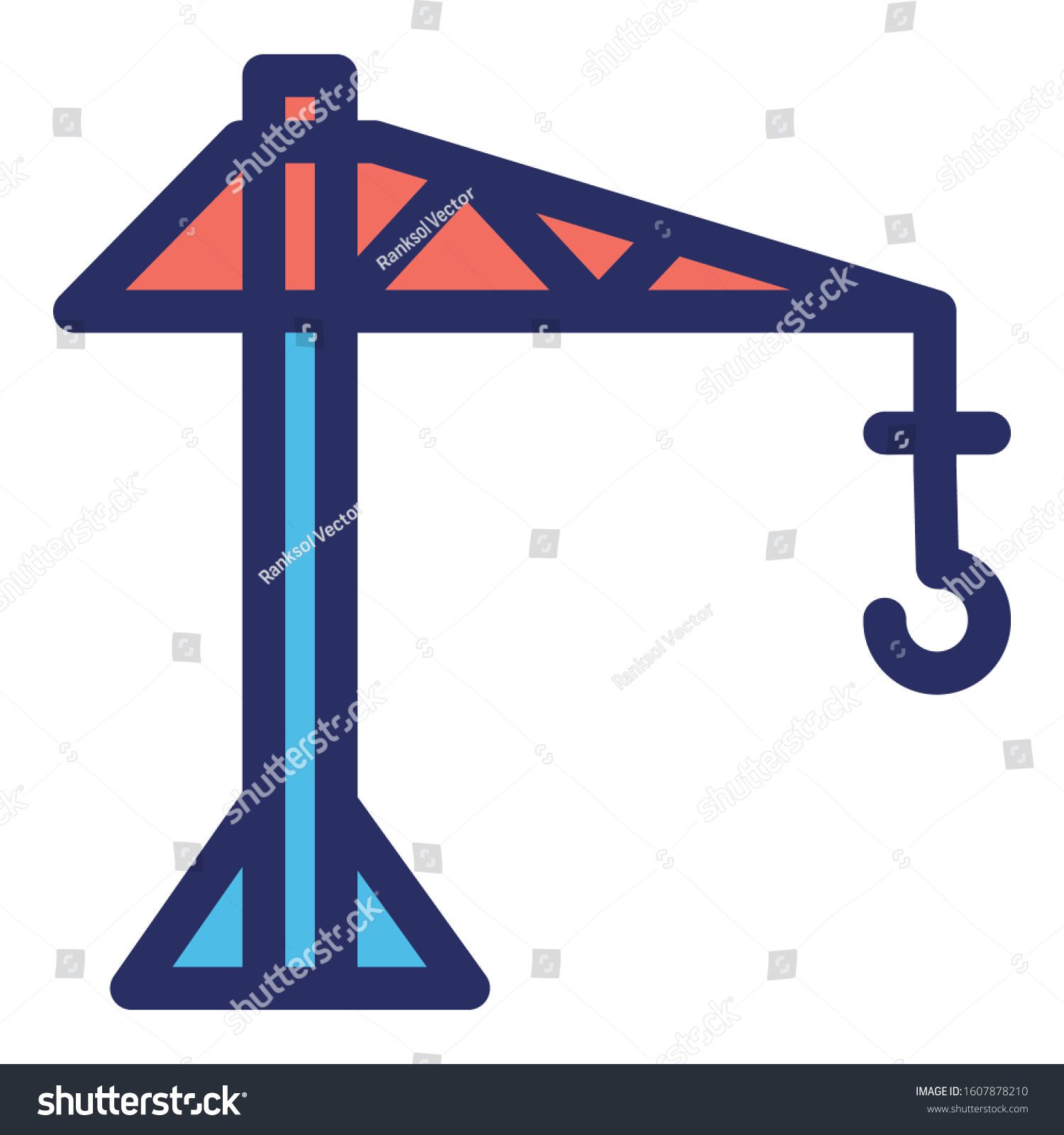 Container Lifter Lifter Isolated Vector Icon Stock Vector (Royalty Free ...